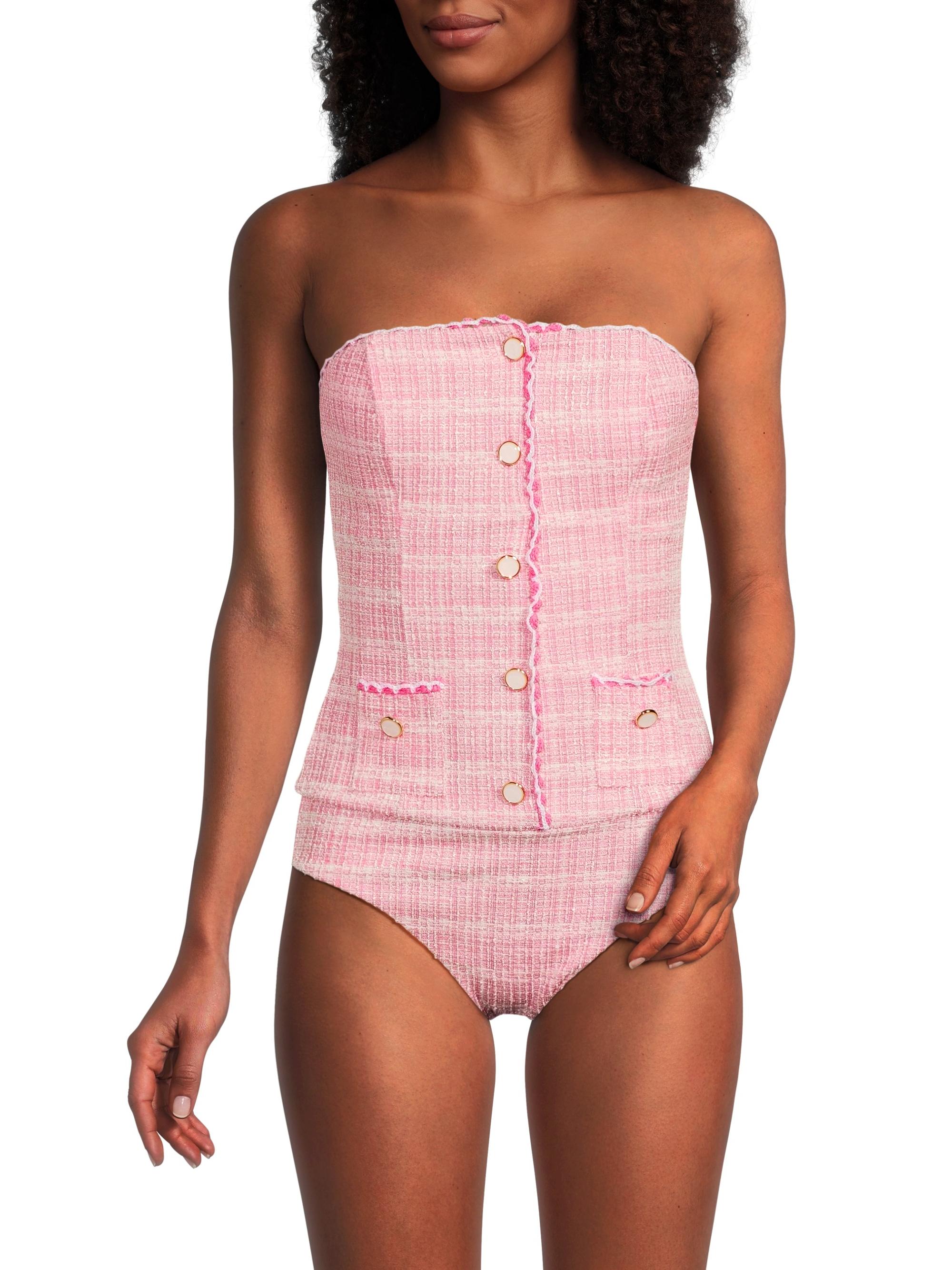 Click here for Simkhai Womens Natalie Strapless One-Piece Swimsui... prices