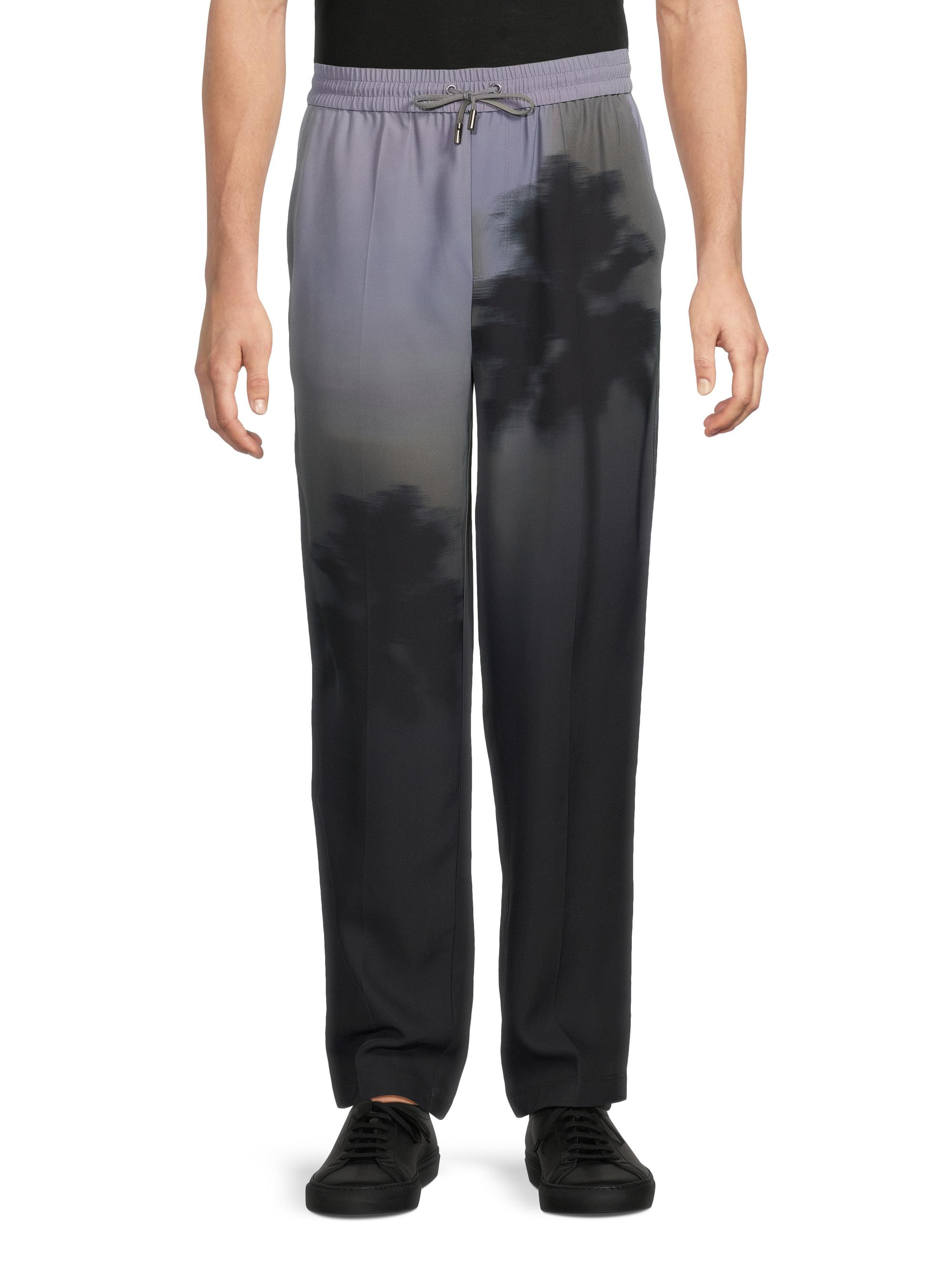 Click here for Simkhai Mens Allister Printed Pants - Black Palm -... prices