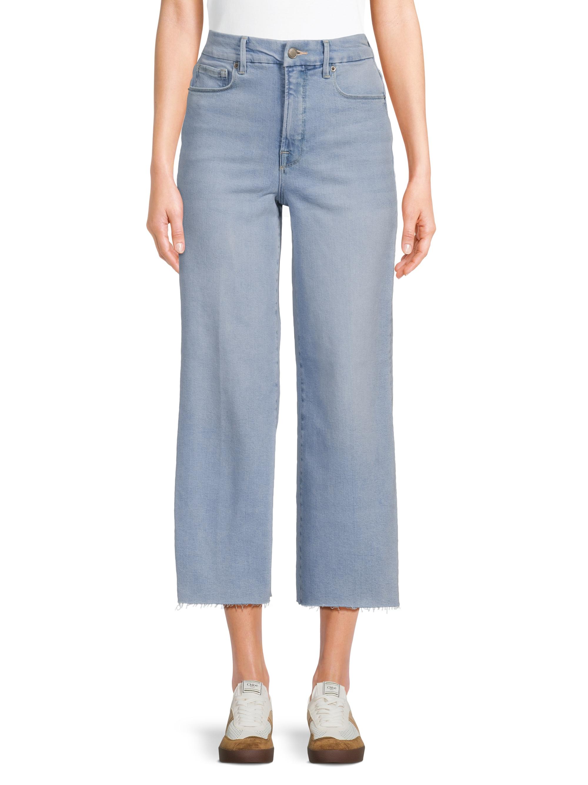 Click here for Good American Womens Palazzo Crop Compression Jean... prices