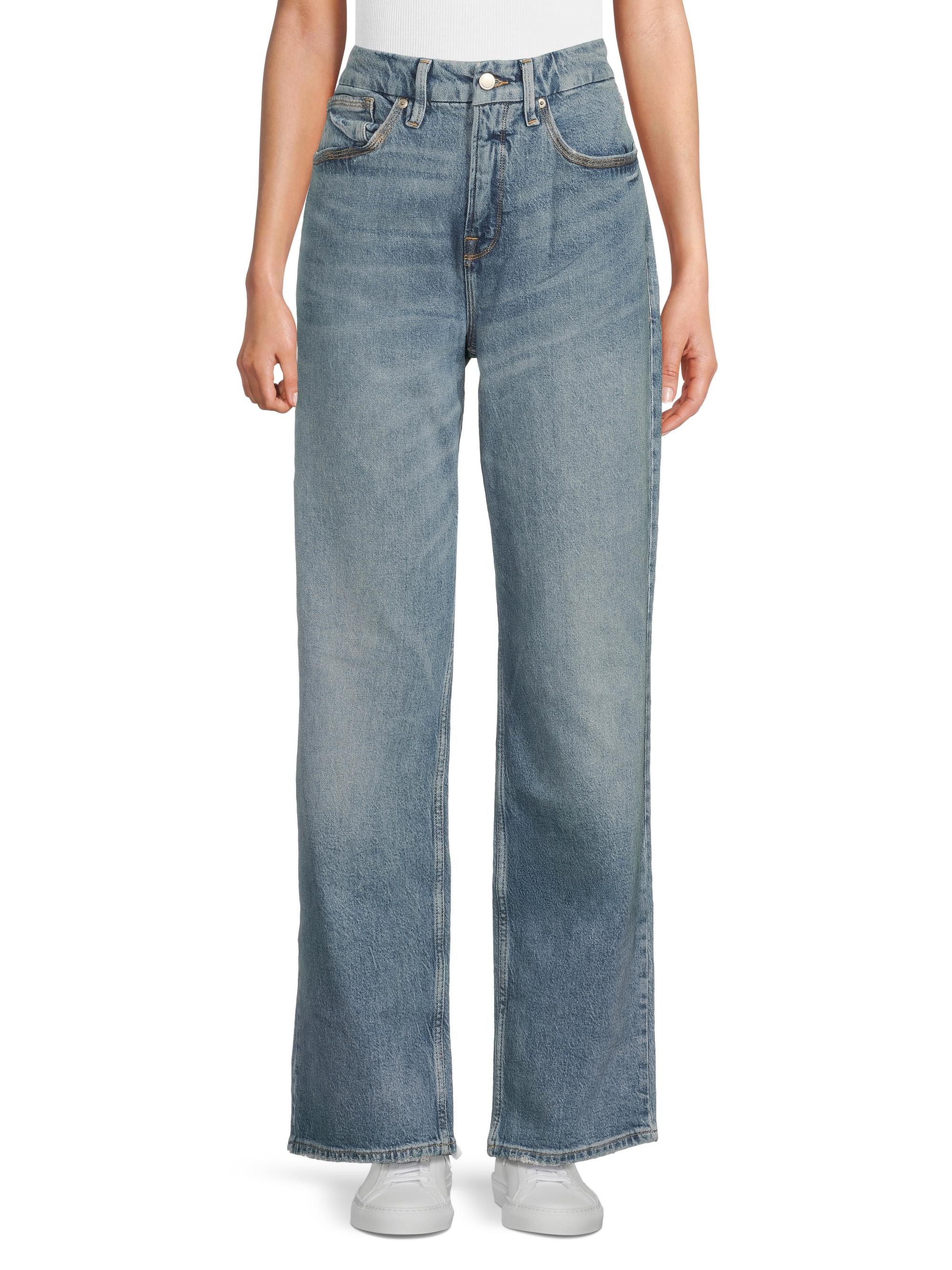 Click here for Good American Womens Good 90s High-Rise Straight-L... prices