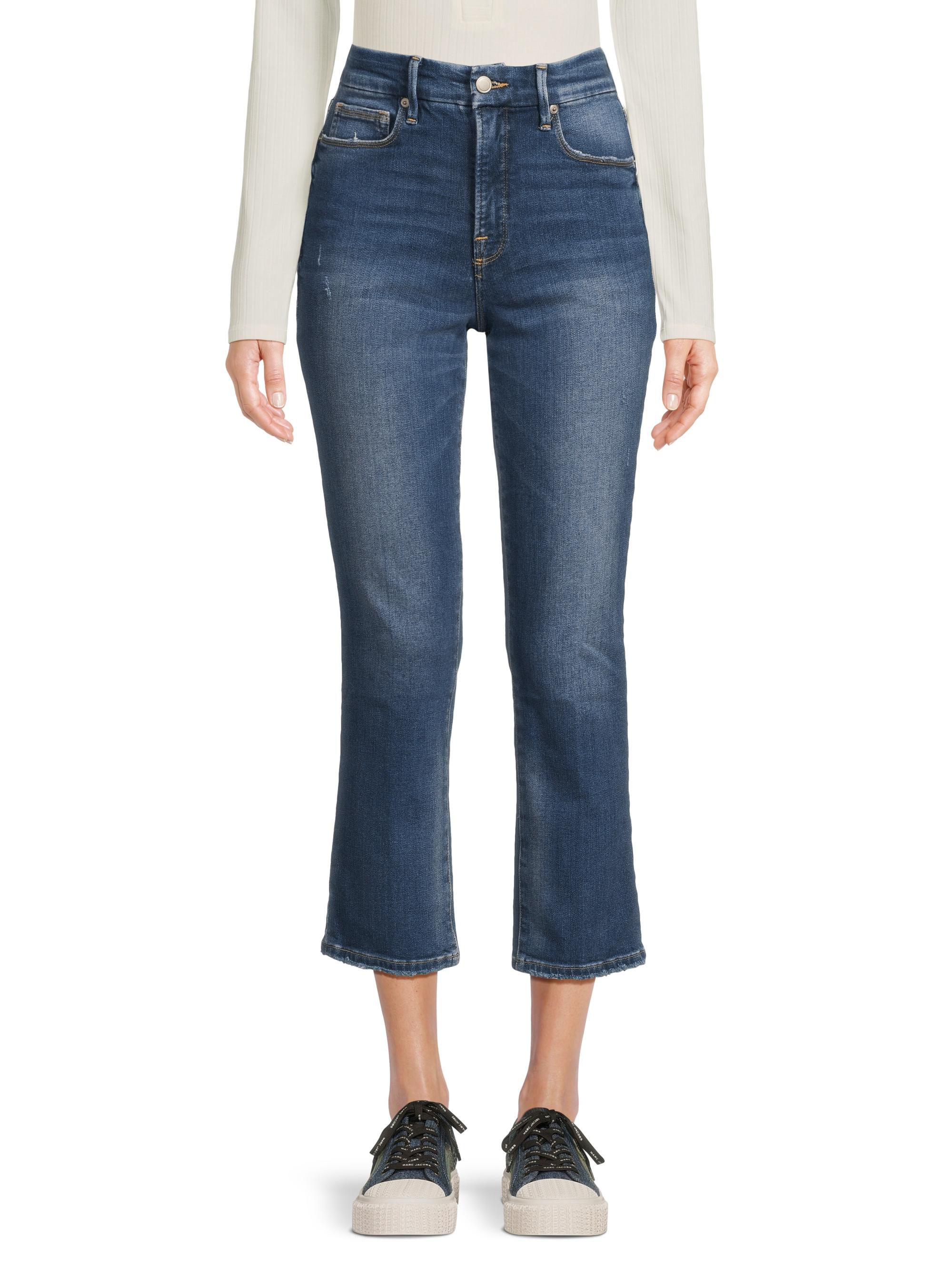 Click here for Good American Womens Good Legs Straight-Leg Jeans... prices