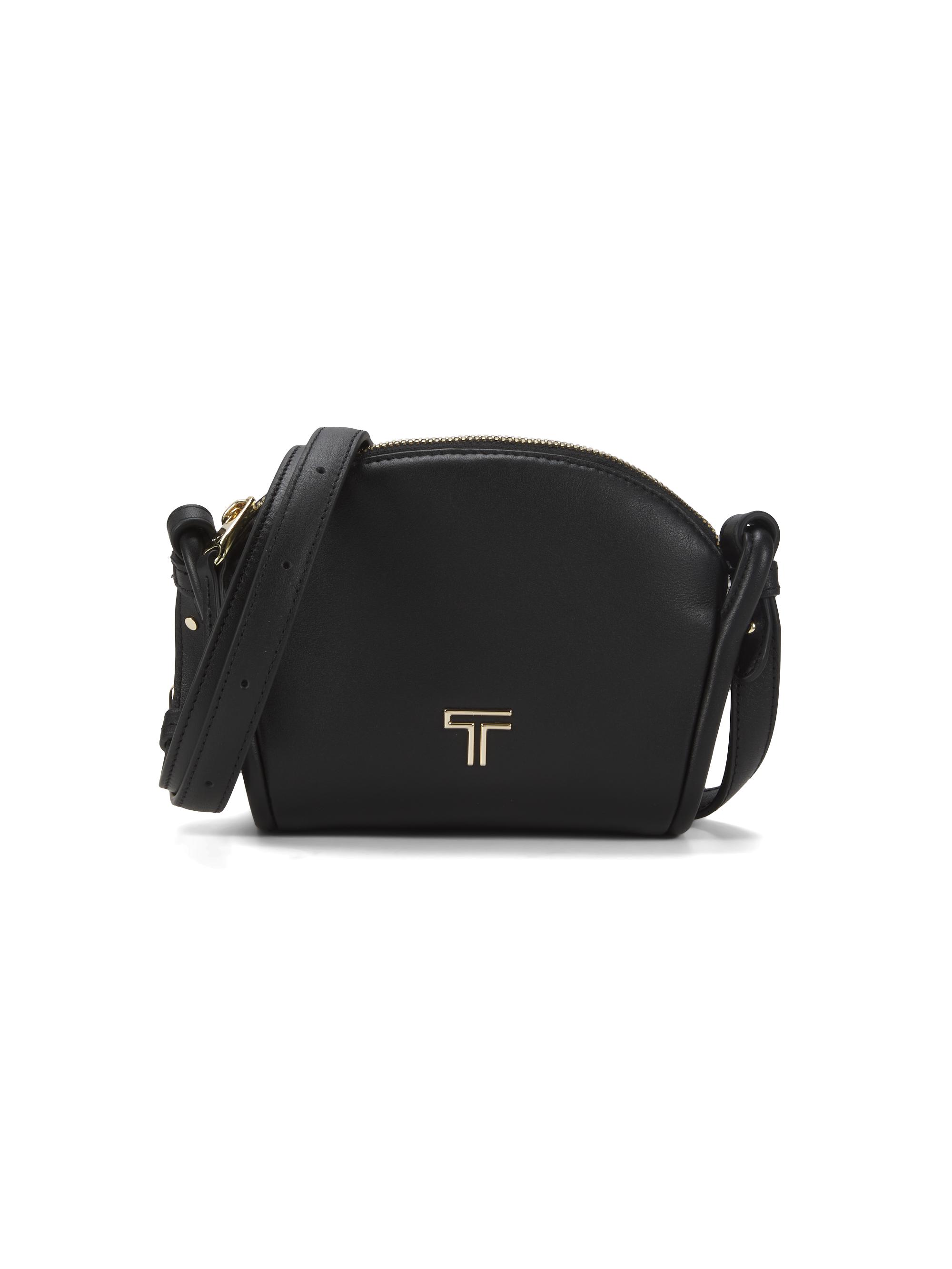 Click here for Tumi Womens Marin Leather Mini Crossbody Bag - Bla... prices