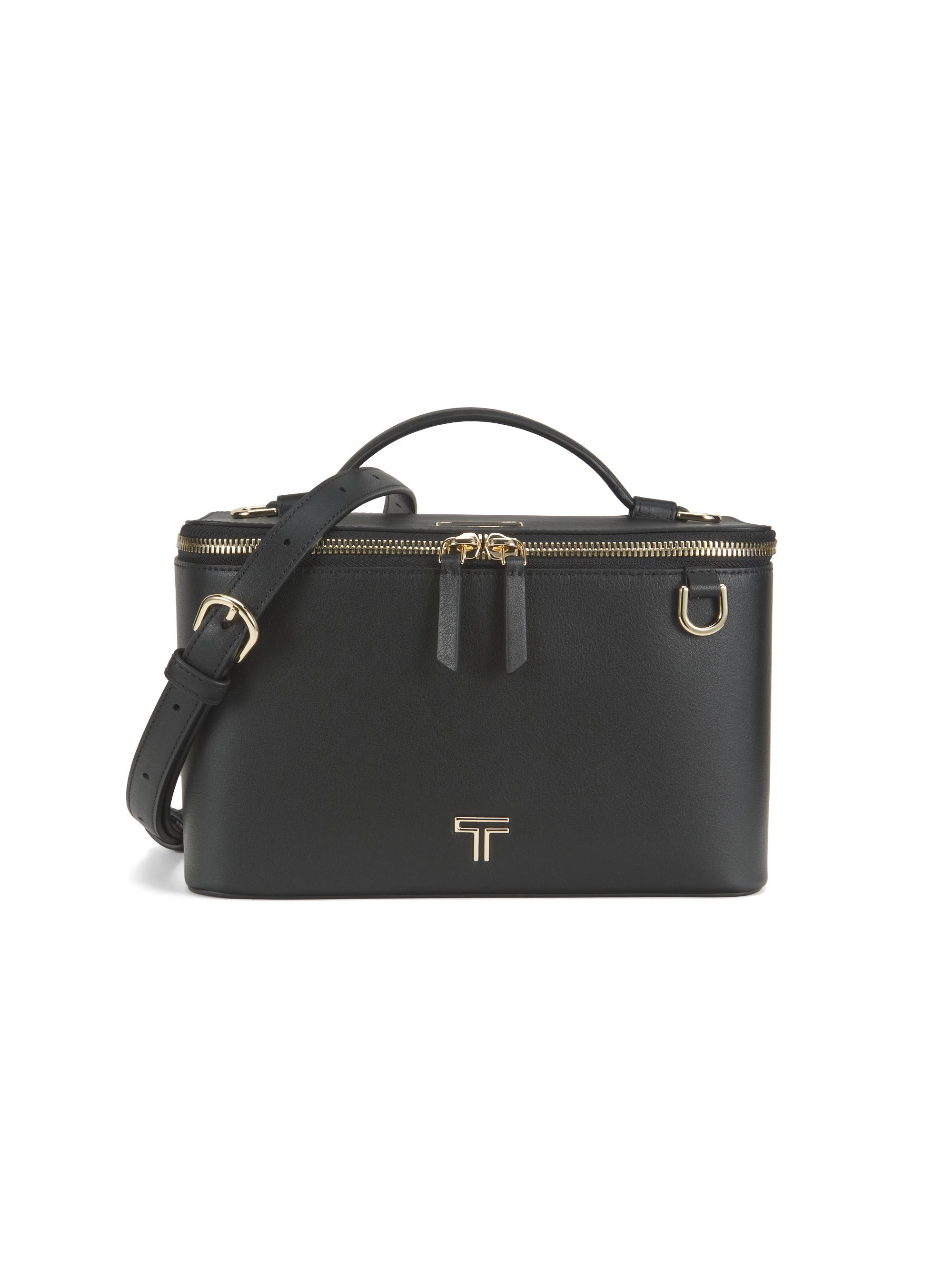 Click here for Tumi Mens Lex Train Case Leather Crossbody Bag - B... prices