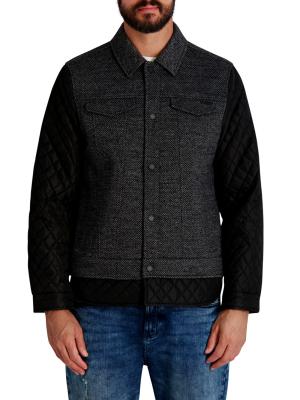 Karl Lagerfeld Paris Herringbone Jacket on SALE | Saks OFF 5TH