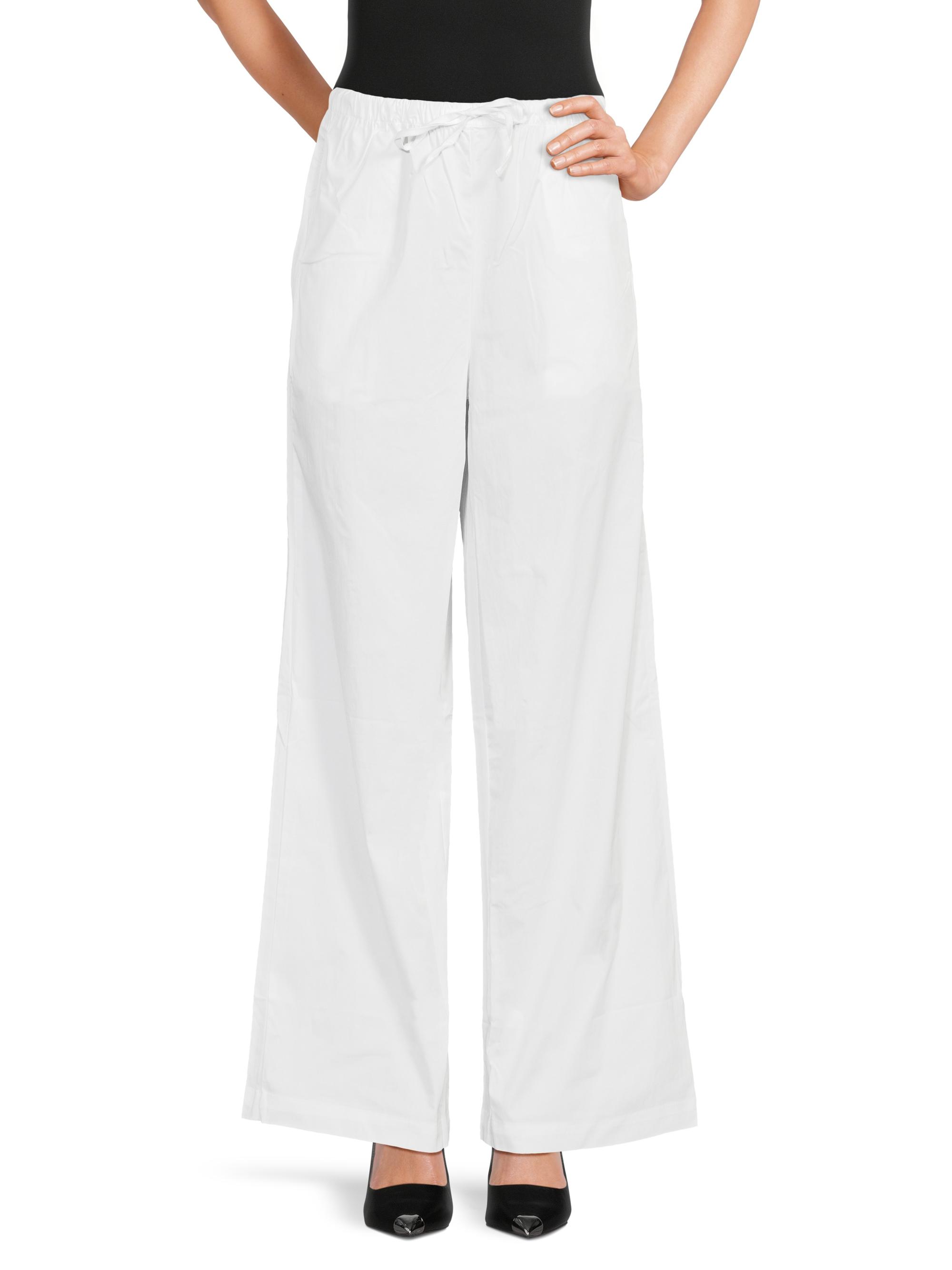 Click here for Weworewhat Womens Tie-Waist Wide-Leg Pants - White... prices