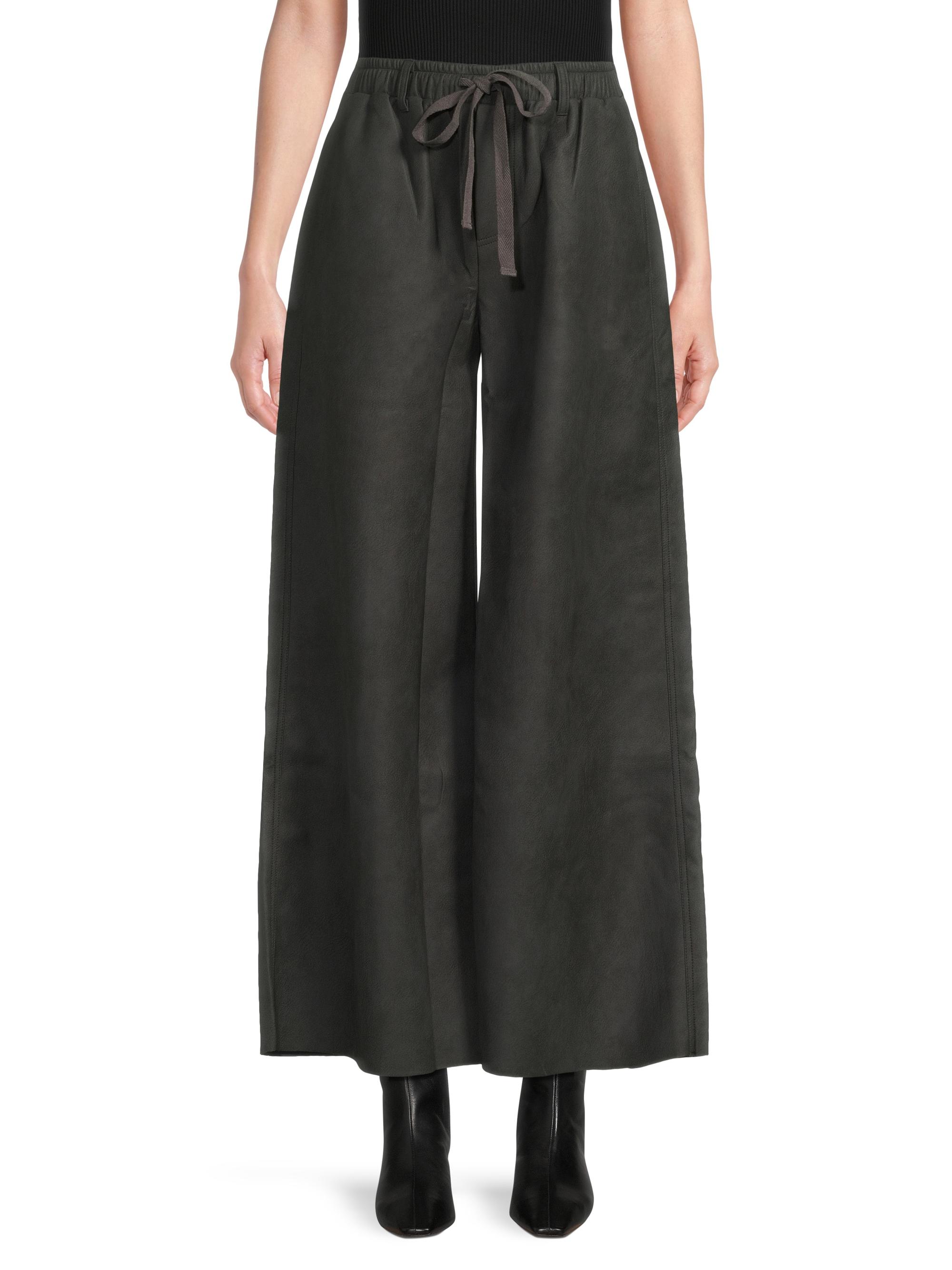 Click here for Vintage Havana Womens Faux Leather Wide-Leg Pants... prices