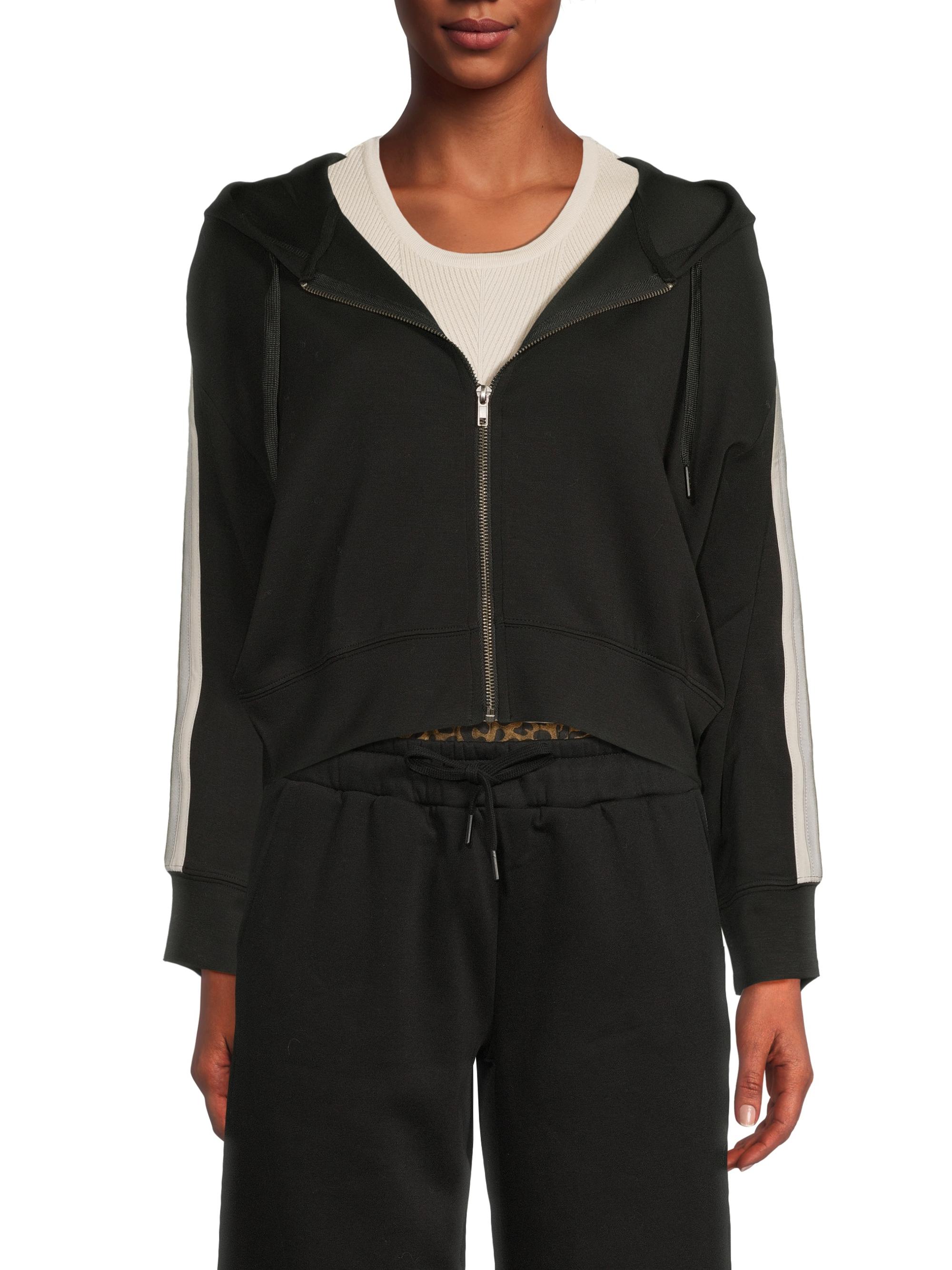 Click here for Vintage Havana Womens Striped Cloud Fleece Zip-Up... prices