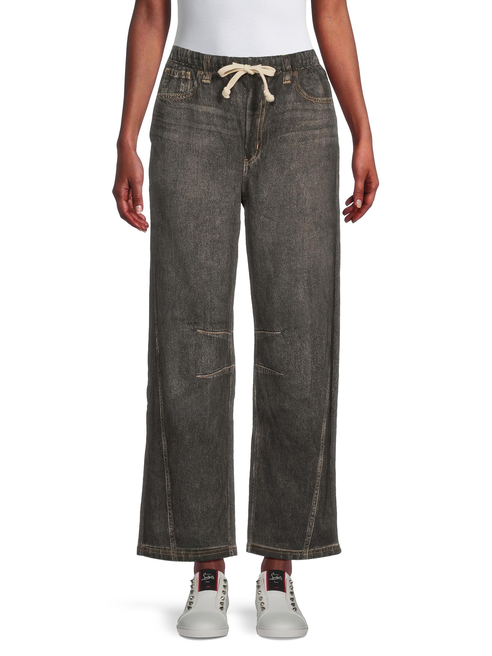 Click here for Vintage Havana Womens Denim Fleece Wide-Leg Pants... prices