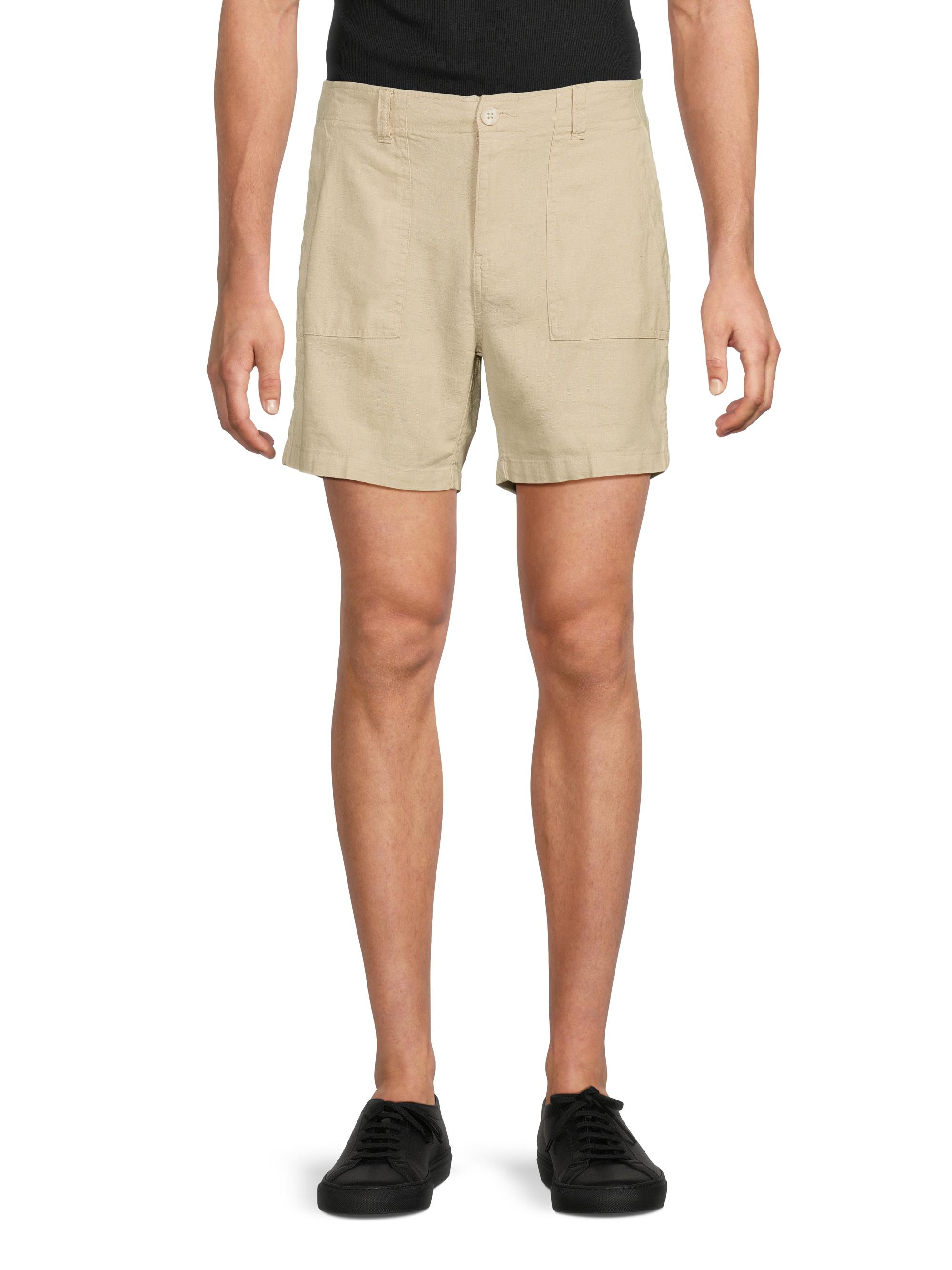 Click here for Saks Fifth Avenue Mens Linen-Blend Safari Shorts -... prices