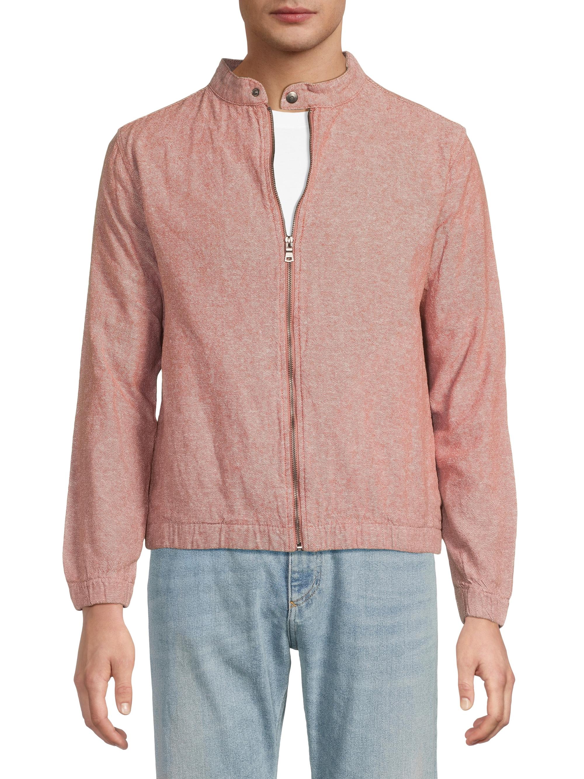 Click here for Saks Fifth Avenue Mens Linen-Blend Bomber Jacket -... prices