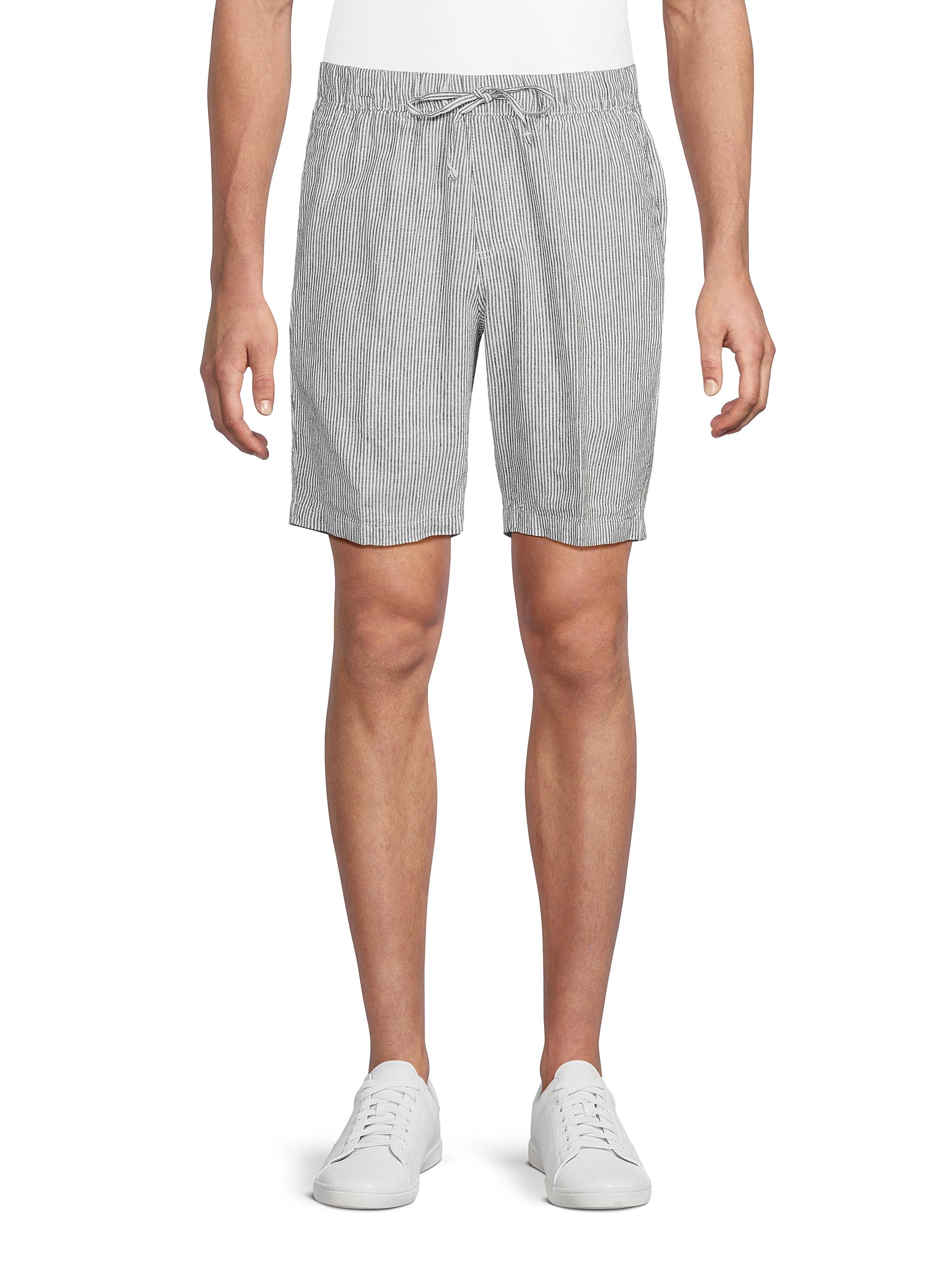 Click here for Saks Fifth Avenue Mens Linen-Blend Drawcord Shorts... prices