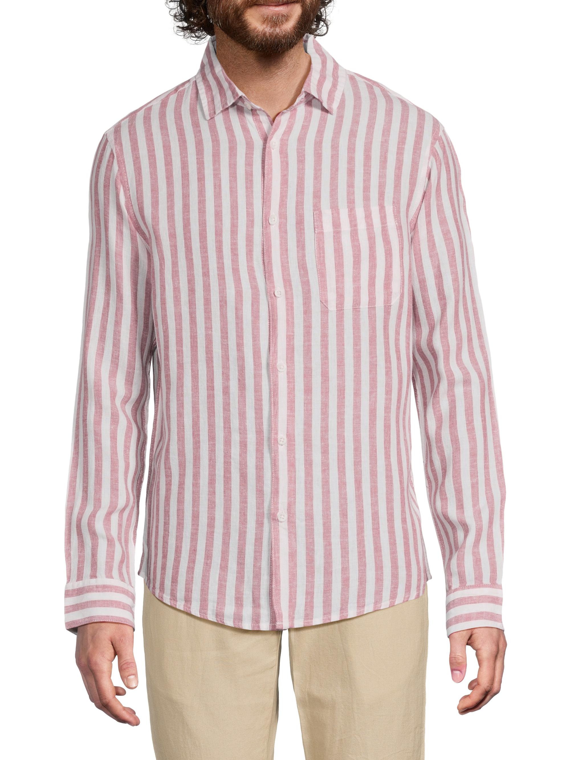 Click here for Saks Fifth Avenue Mens Linen-Blend Long-Sleeve Cab... prices