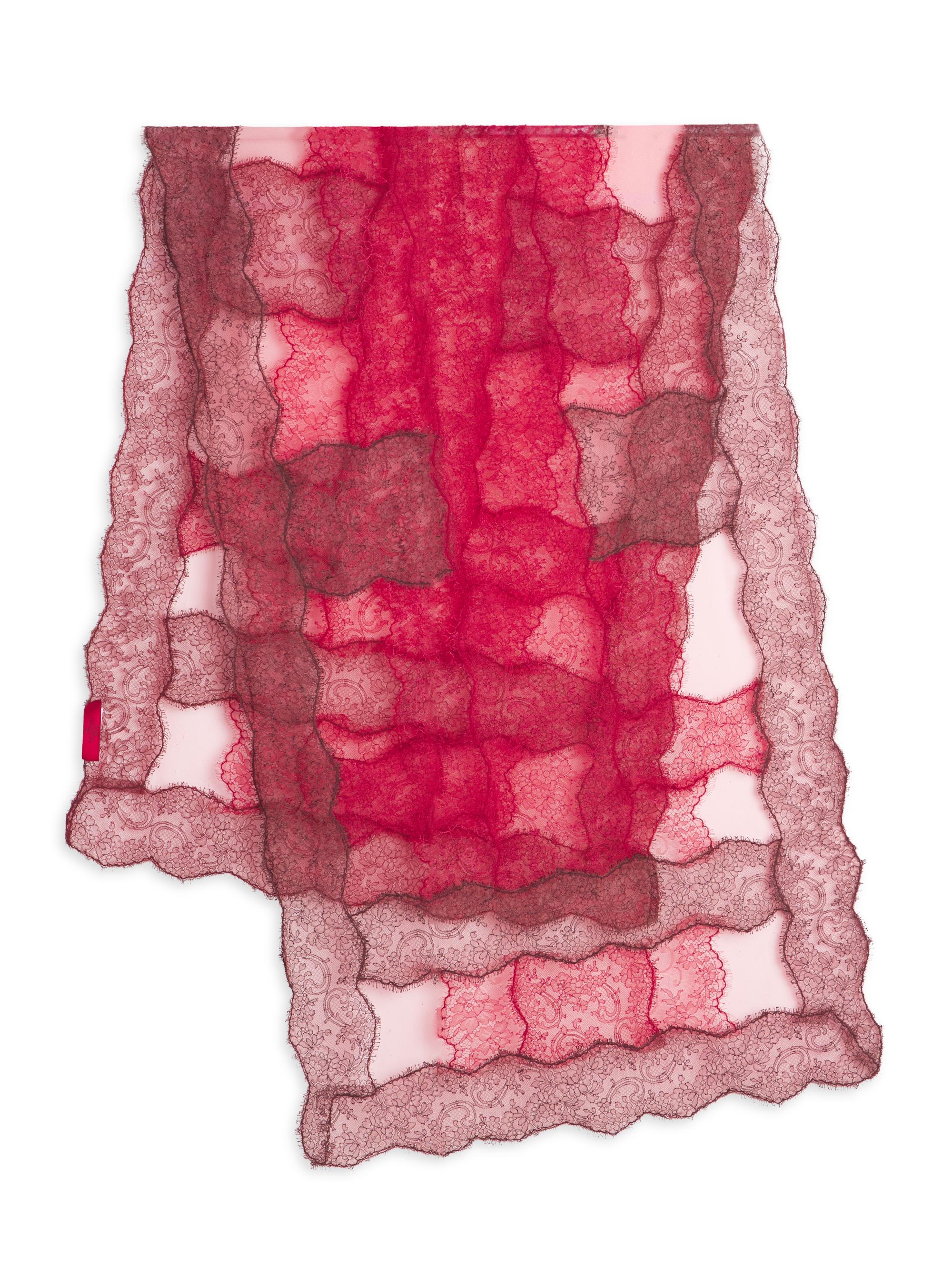 Click here for Valentino Garavani Womens Patchwork Scalloped-Trim... prices