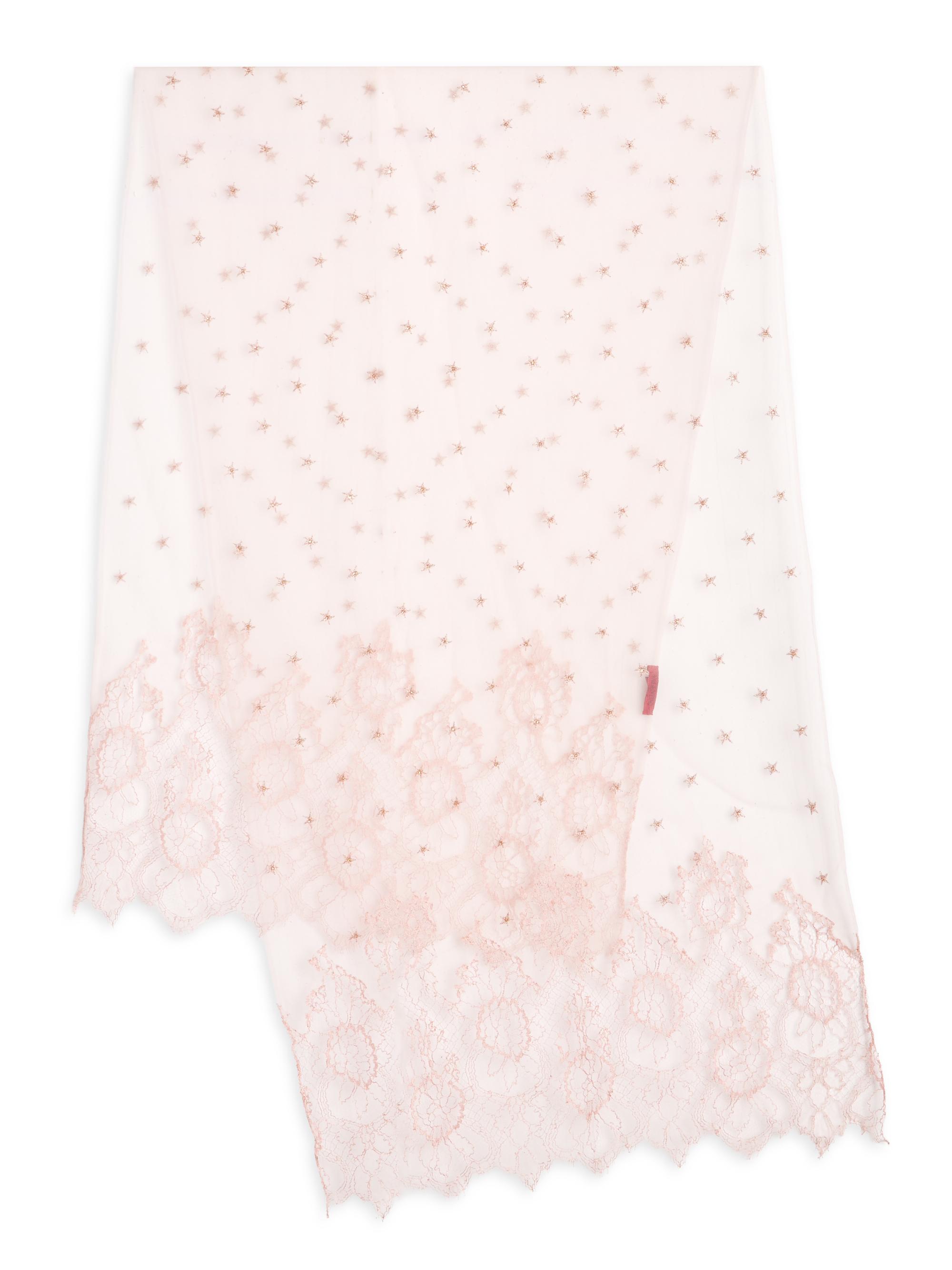 Click here for Valentino Womens Embellished Laced Trim Sheer Scar... prices
