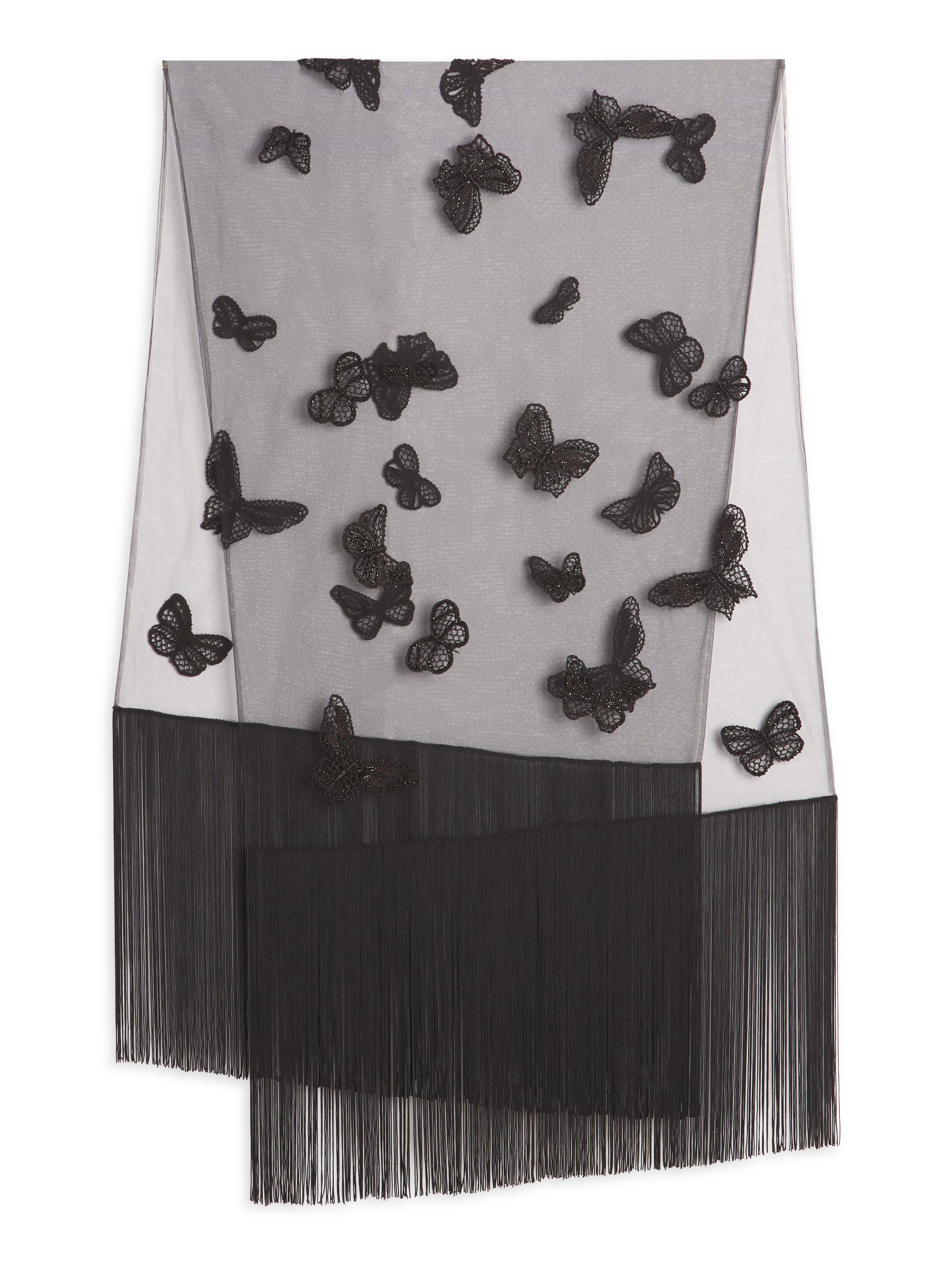 Click here for Valentino Garavani Womens Butterfly Appliqué Scarf... prices