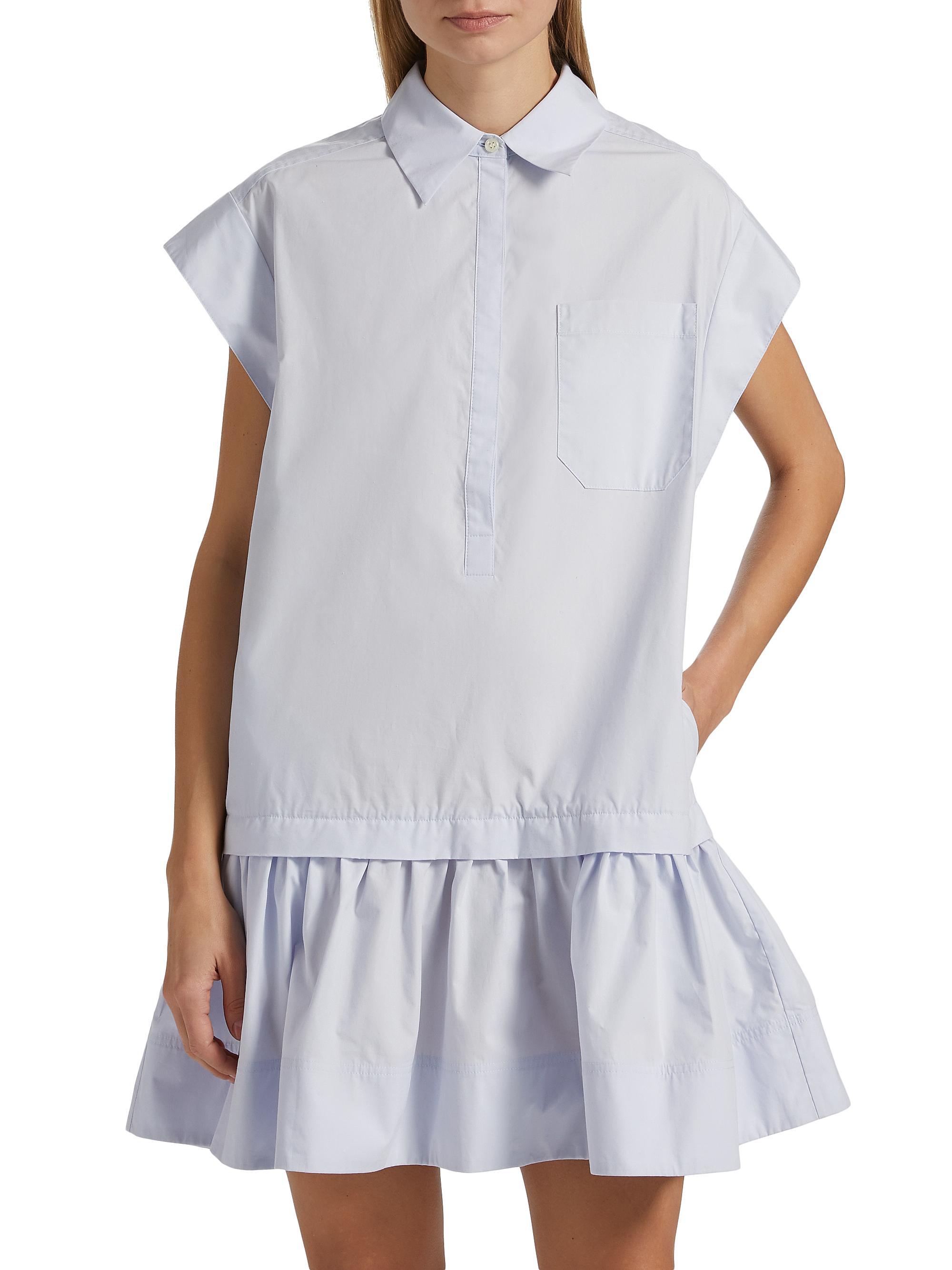 Click here for A. l.c. Womens Brock Cotton Drop-Waist Minidress -... prices