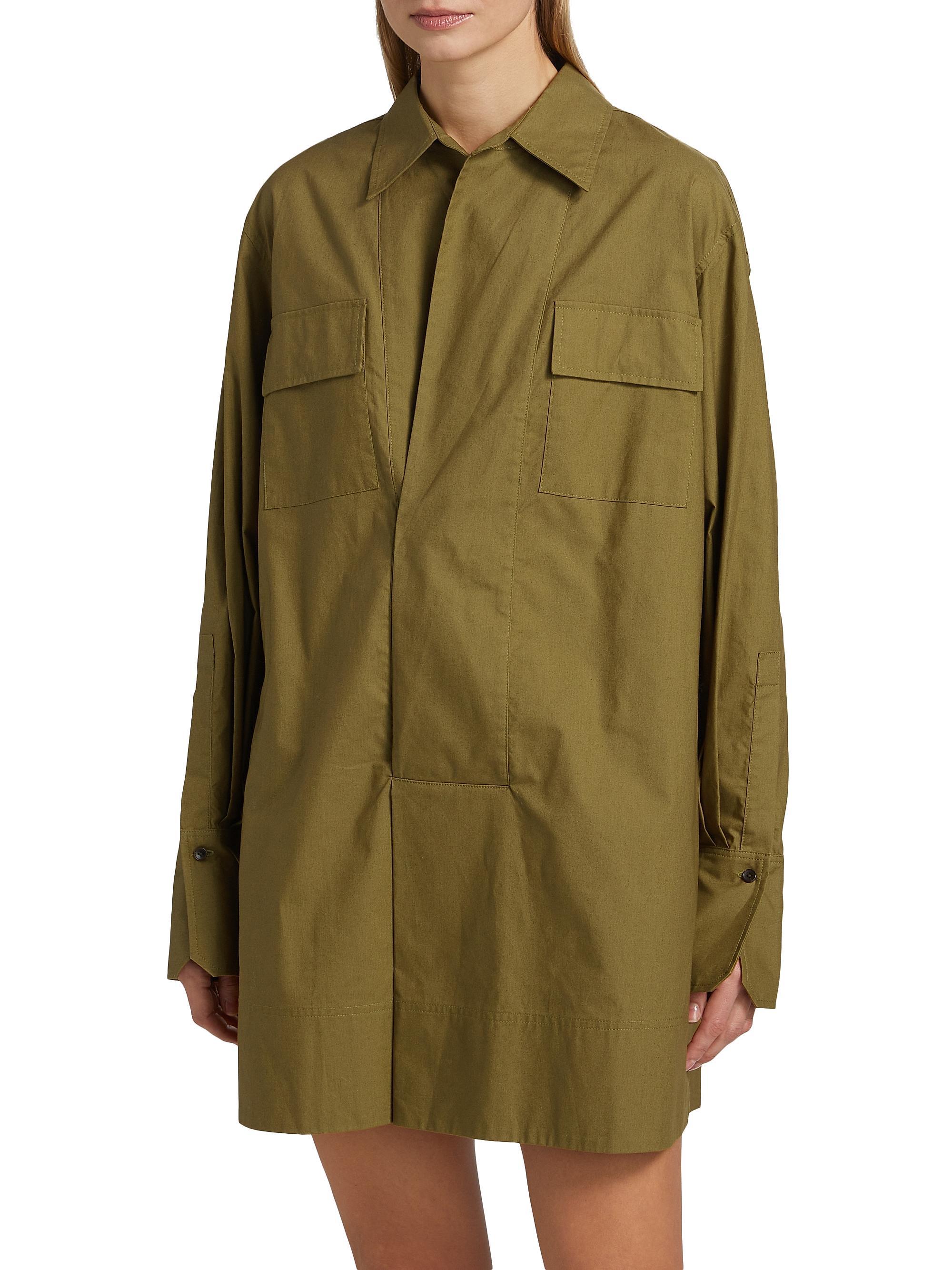 Click here for A. l.c. Womens Jori Poplin Utility Shirtdress - Ha... prices