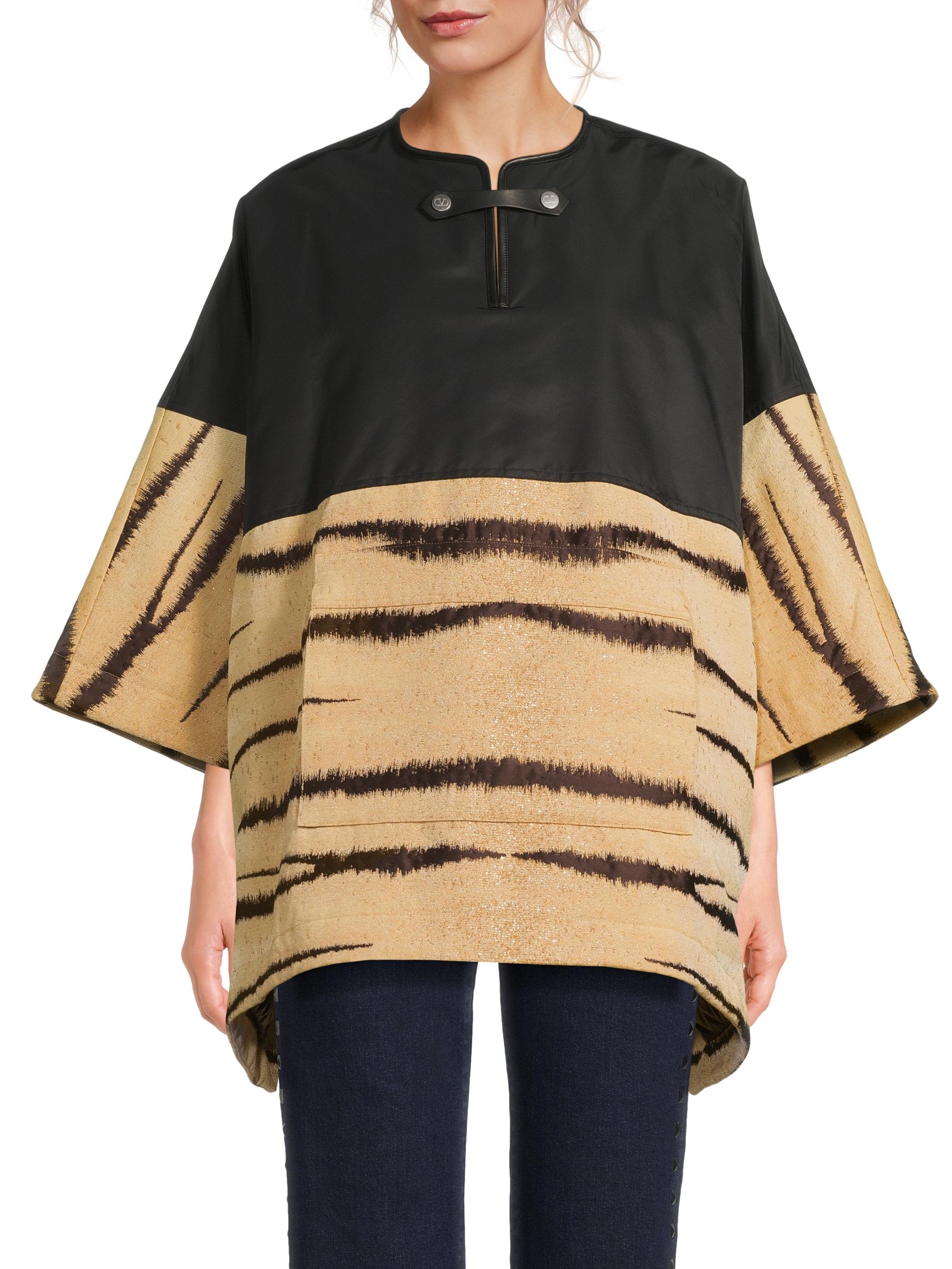 Click here for Valentino Womens Mixed Media High-Low Down Jacket... prices