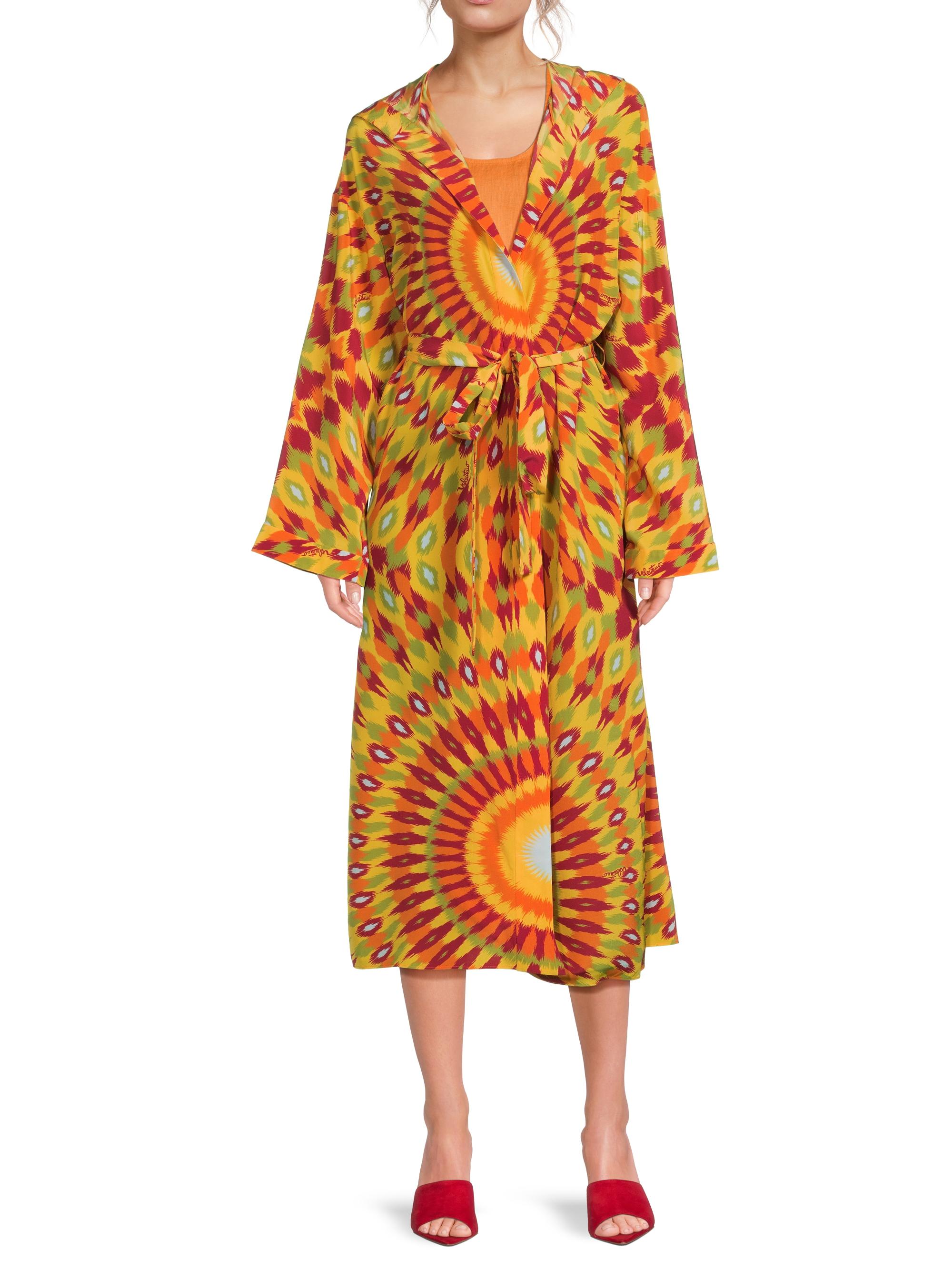 Click here for Valentino Womens Printed Silk Wrap Dress - Size S prices