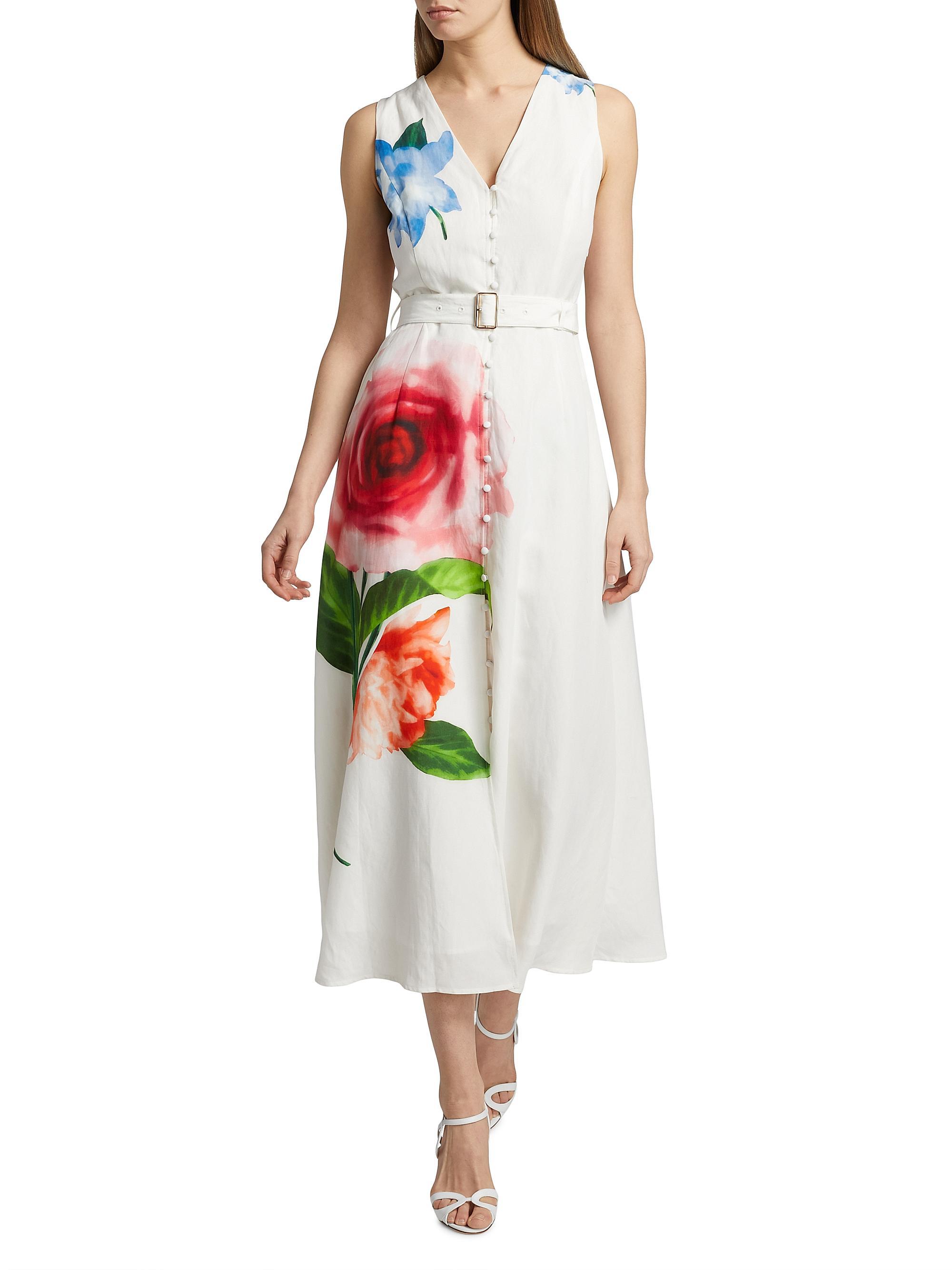 Click here for Elie Tahari Womens The Luella Spring Memory Floral... prices