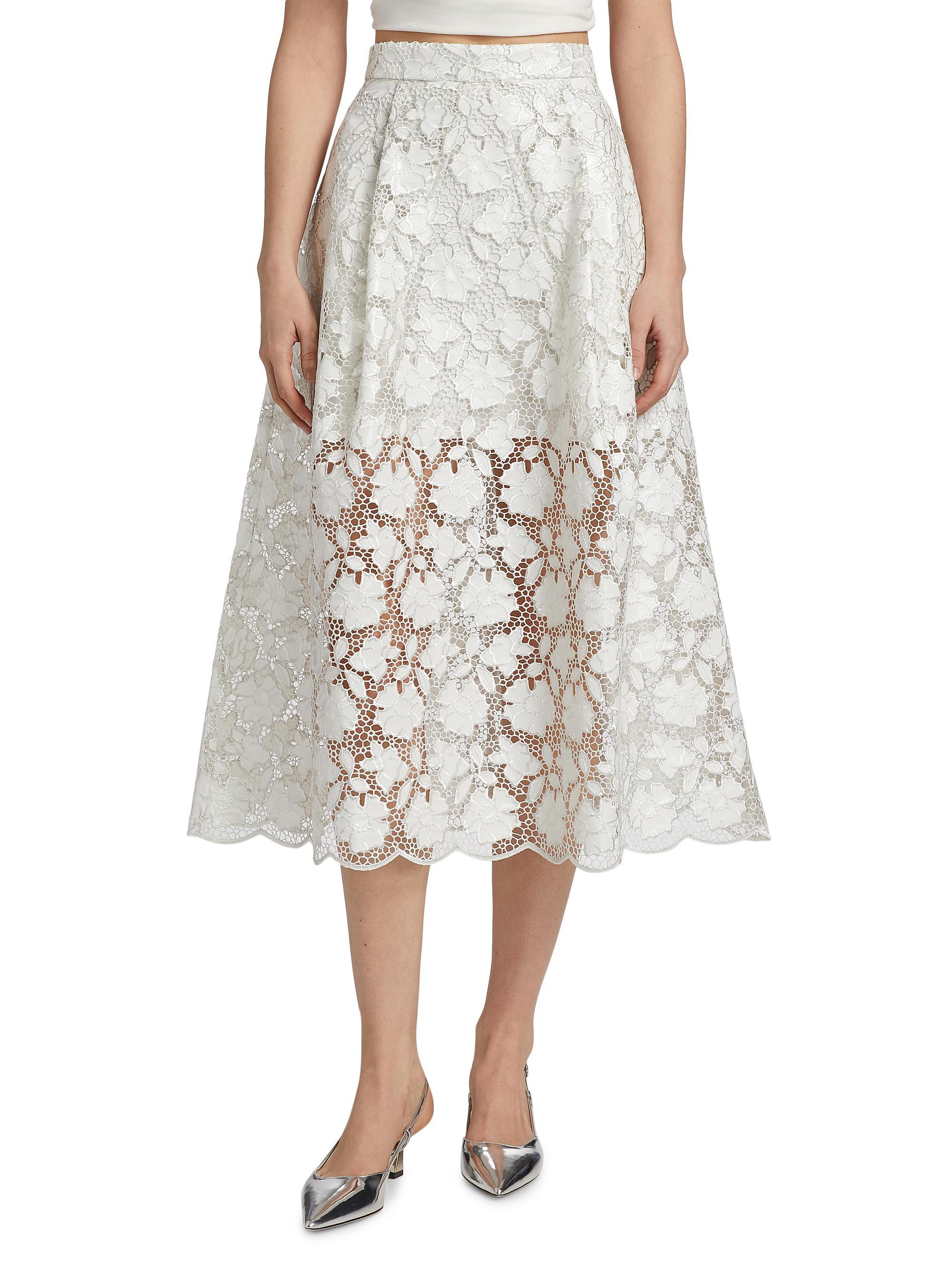 Click here for Toccin Womens Stacy Lace Skirt - Optic - Size 4 prices