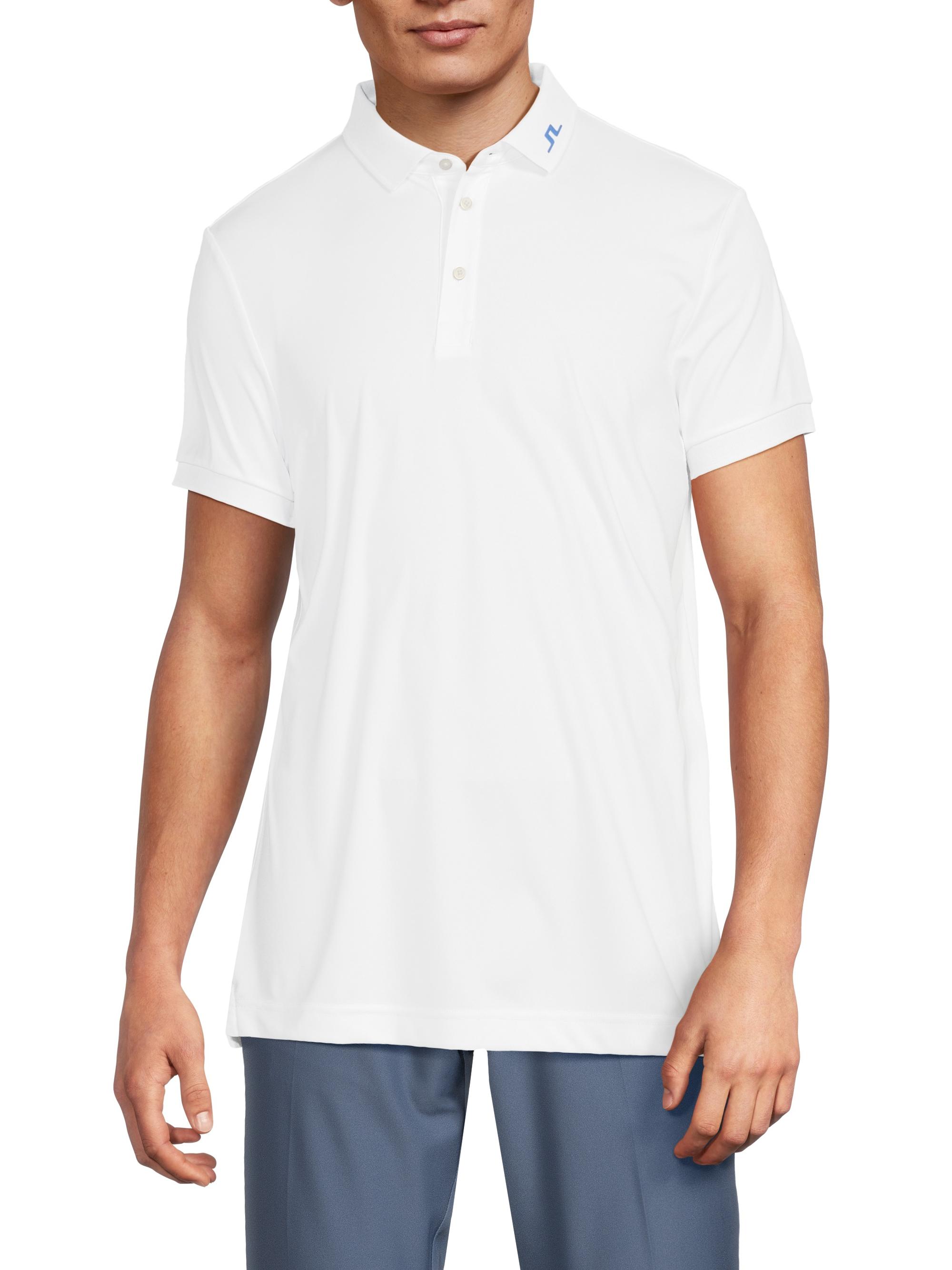 Click here for J. Lindeberg Mens Anders UPF 40+ Polo Shirt - Whit... prices