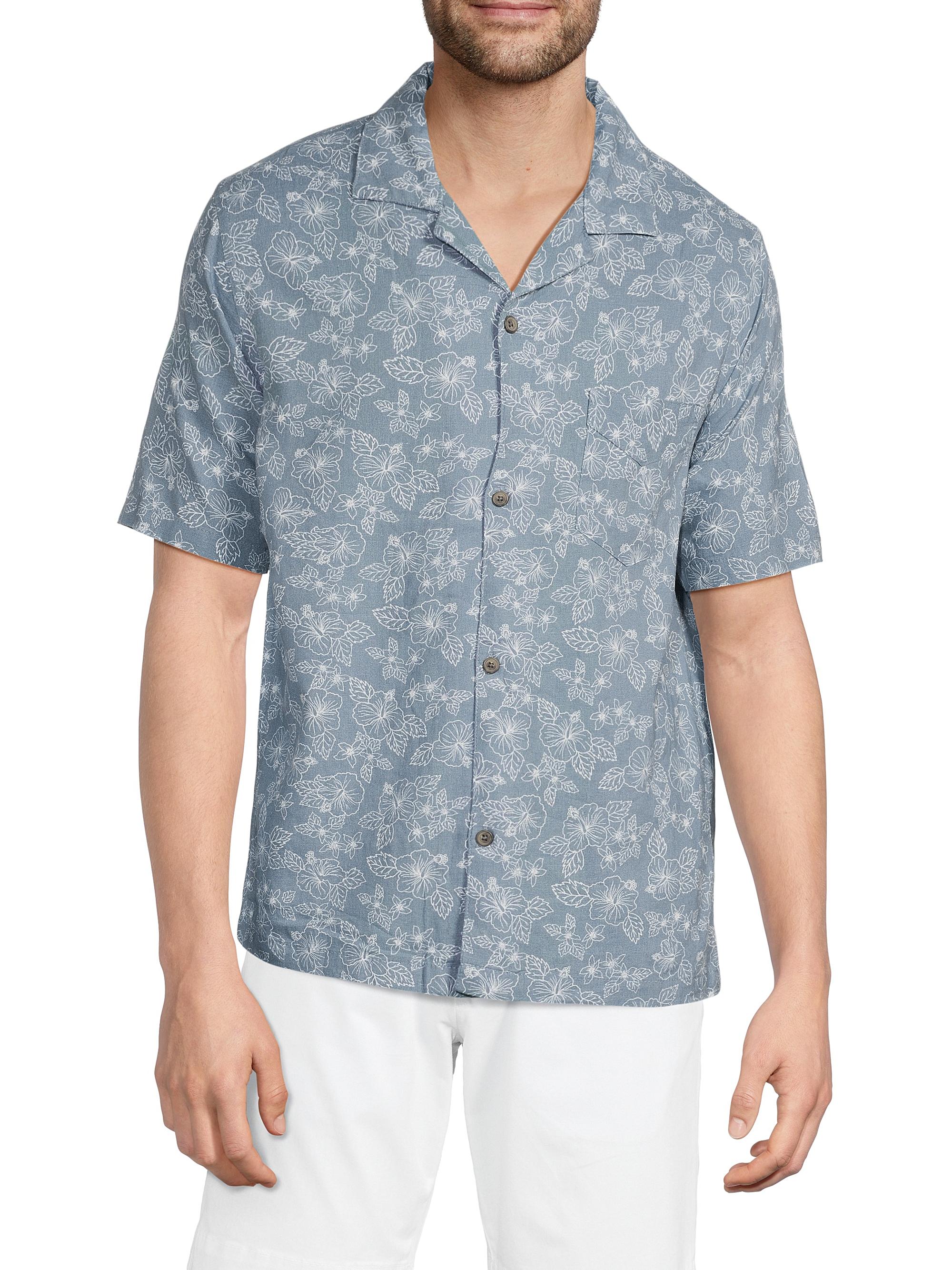 Click here for Saks Fifth Avenue Mens Linen-Blend Resort Camp Shi... prices