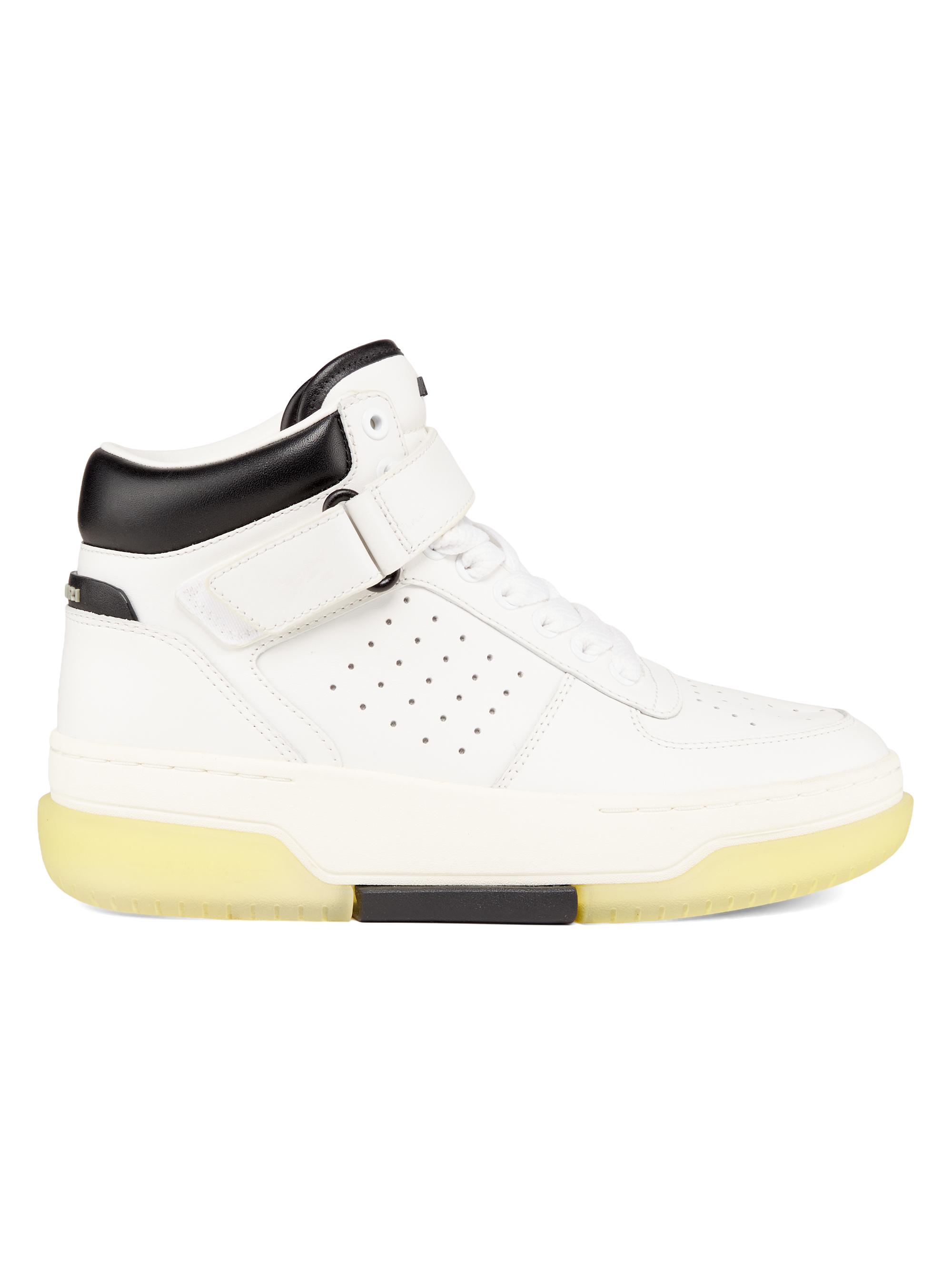 Click here for Amiri Mens Stadium Mid Leather High-Top Sneakers -... prices