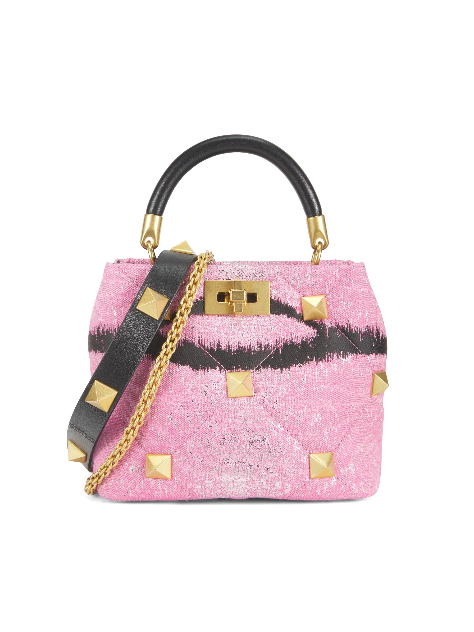 Click here for Valentino Garavani Womens Rockstud Top Handle Bag... prices