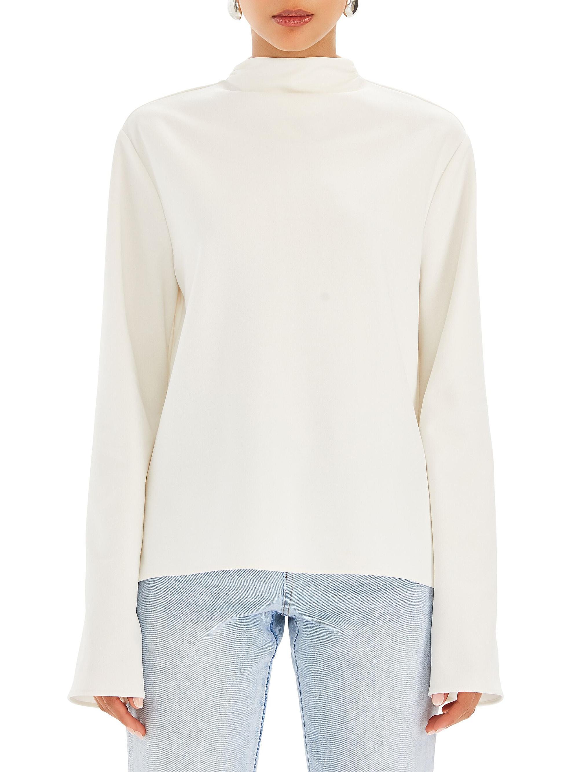 Click here for Ser. o.ya Womens Carla High-Neck Top - Eggshell -... prices