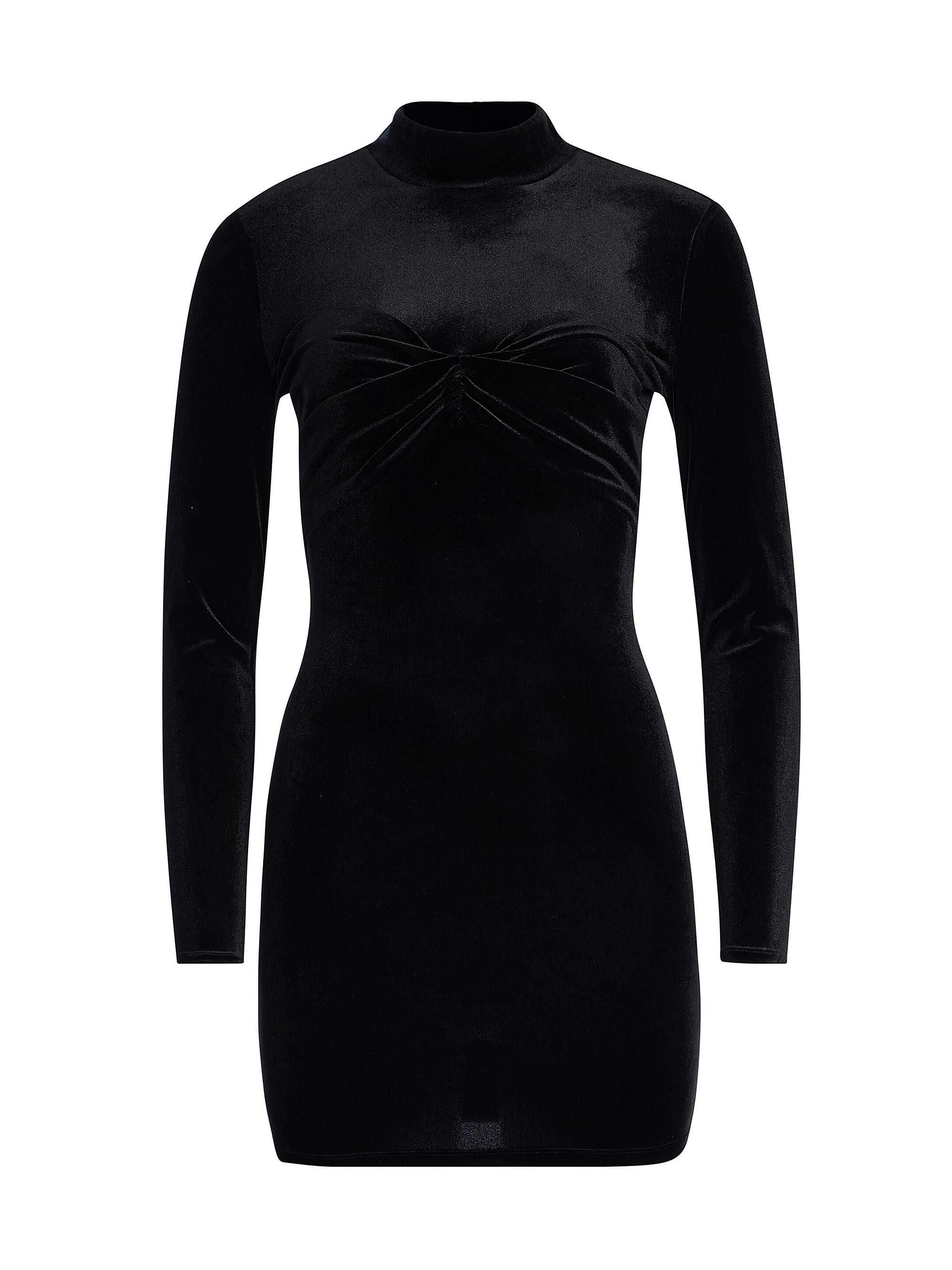 Click here for Ser. o.ya Womens Margie Velvet Minidress - Black -... prices