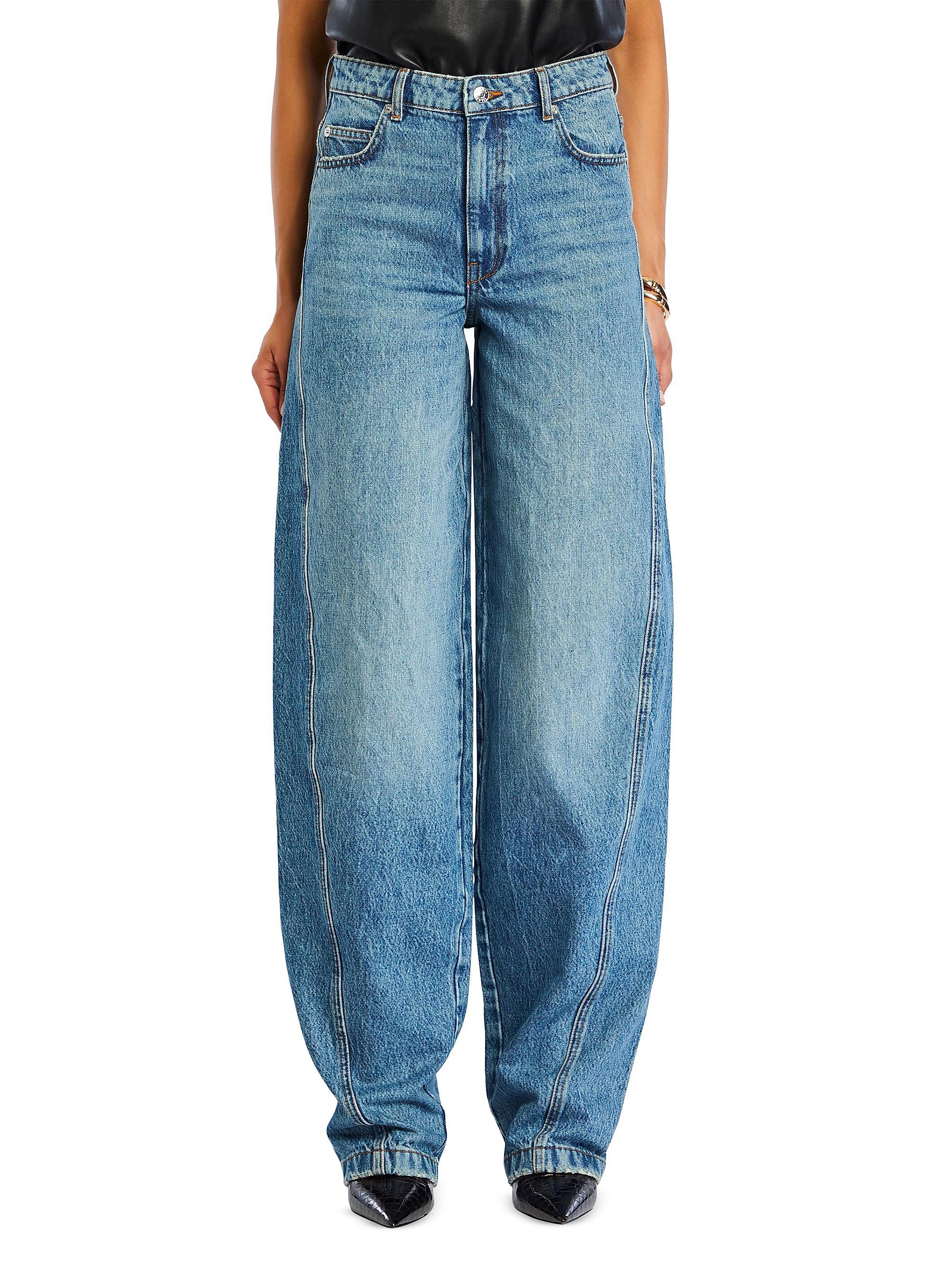 Click here for Ser. o.ya Womens Briar High-Rise Wide-Leg Jeans -... prices