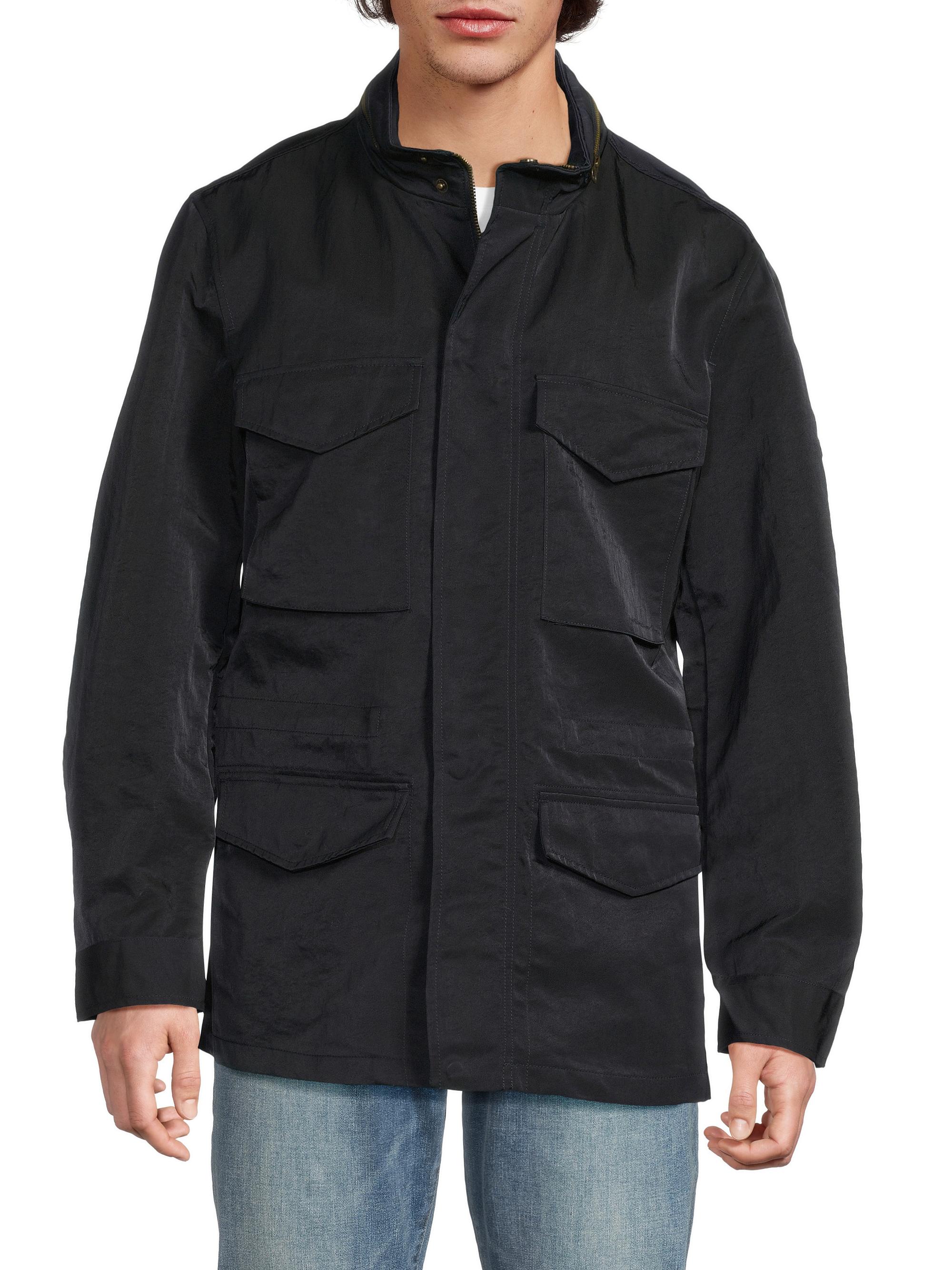 Click here for Joes Jeans Mens M16 Hooded Military Jacket - Navy... prices