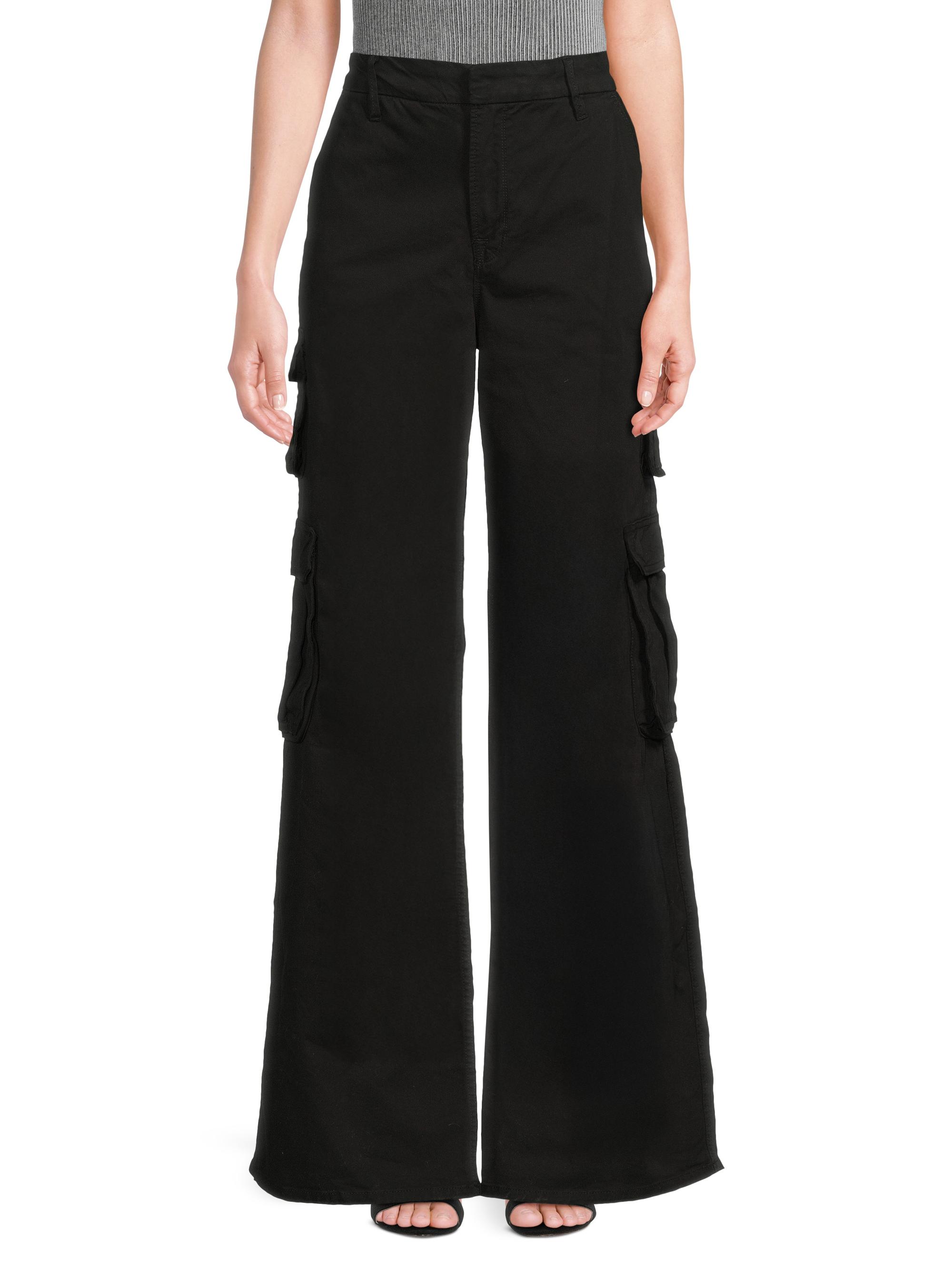 Click here for Good American Womens Good Skate Twill Wide-Leg Car... prices