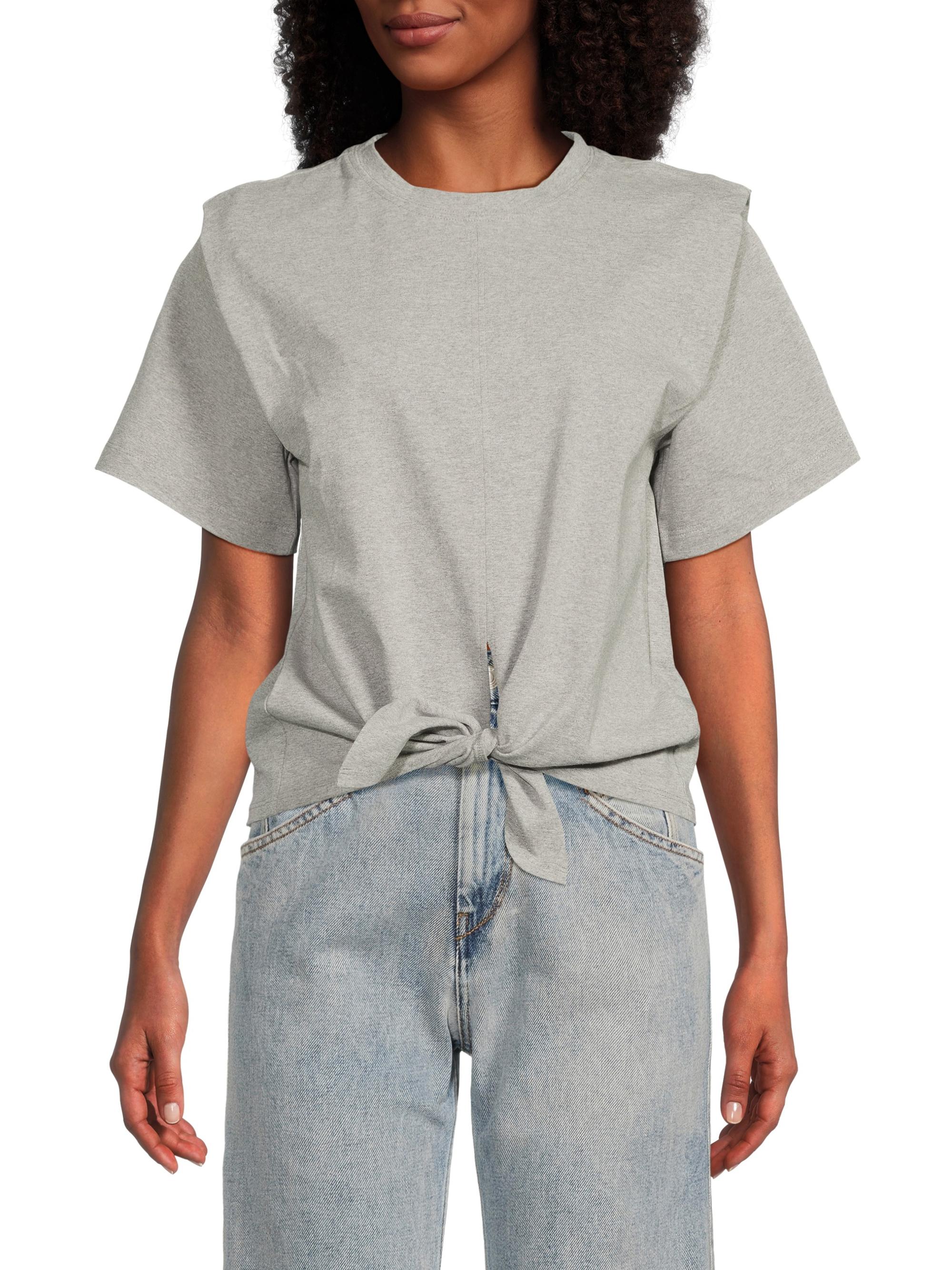Click here for Isabel Marant Womens Crewneck Cotton T-Shirt With... prices