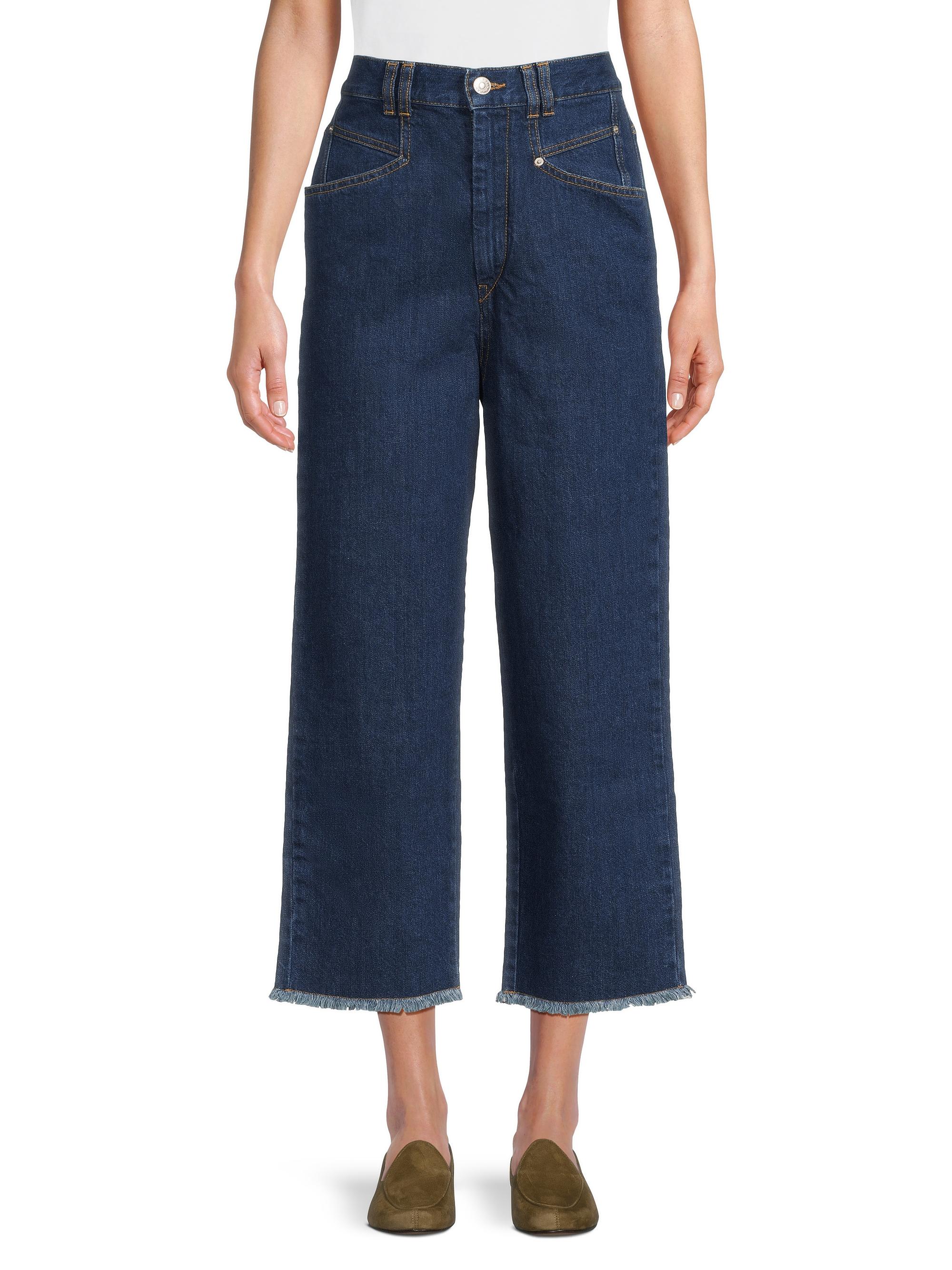 Click here for Isabel Marant Womens High-Rise Cropped Straight-Le... prices