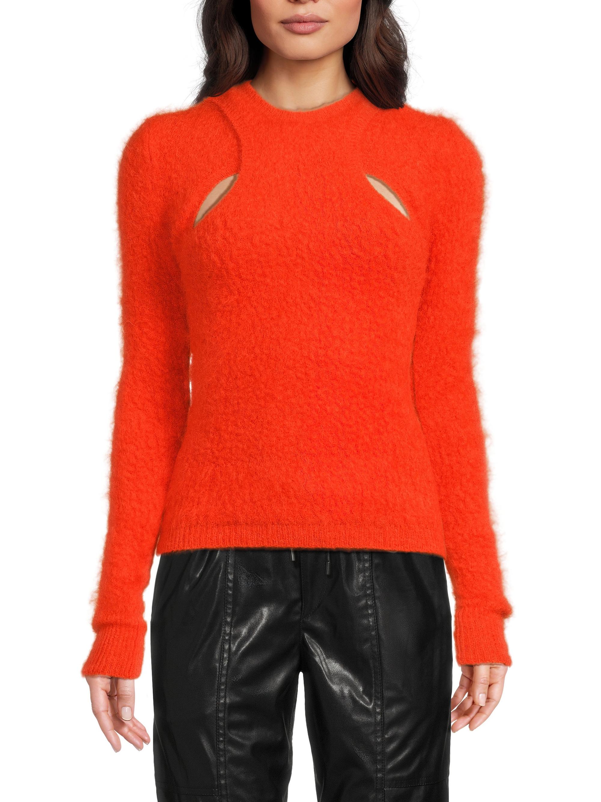 Click here for Isabel Marant Womens Cutout Mohair-Blend Knit Swea... prices