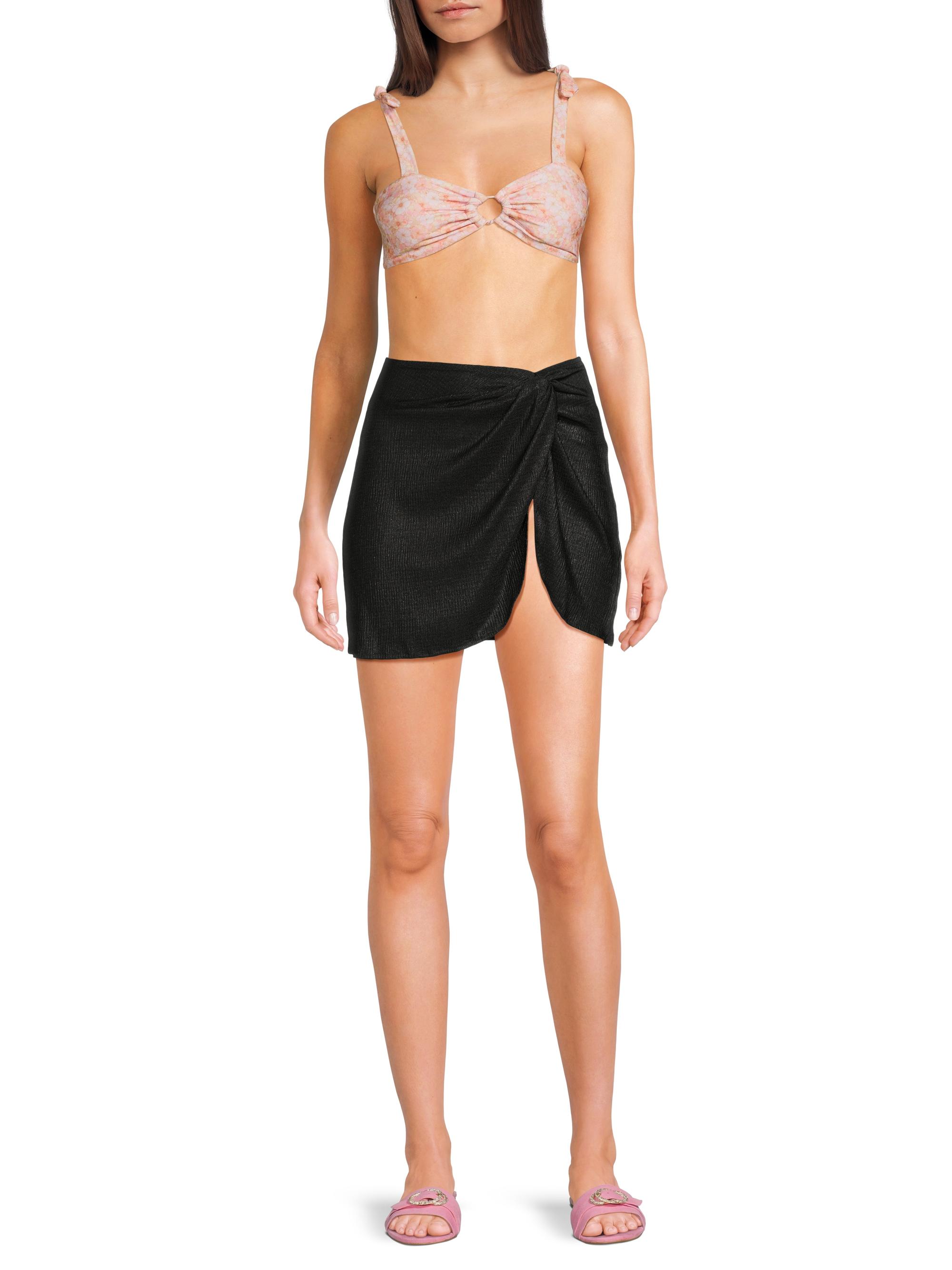 Click here for Peixoto Womens Nikita Twisted Knot A-Line Miniskir... prices