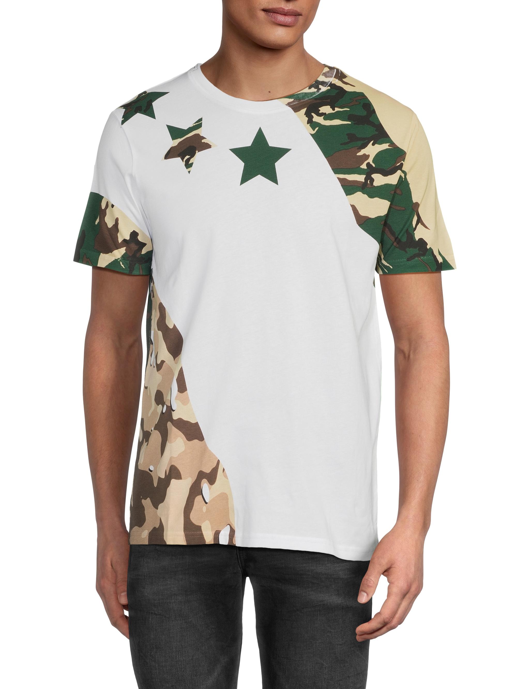 Click here for Dolce & Gabbana Mens Star & Camouflage Panel Cotto... prices
