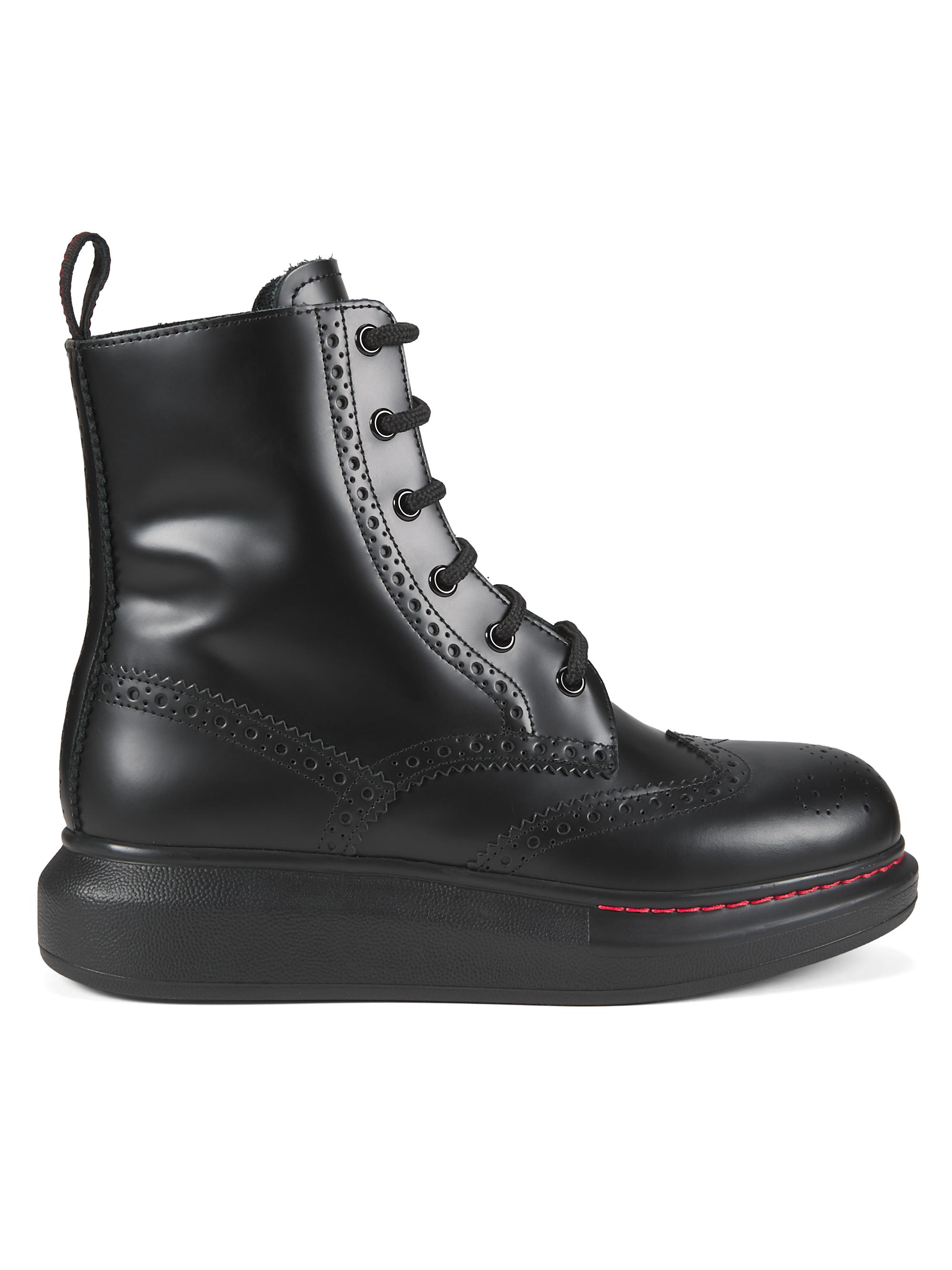 Click here for Mcqueen Womens 45MM Leather Ankle Boots - Black -... prices