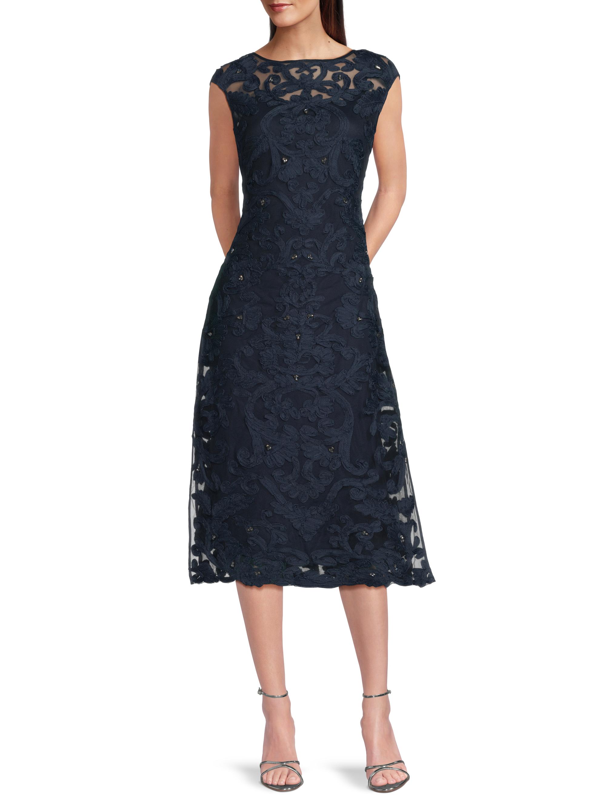 Click here for JS Collections Womens Avril Soutache Embroidered M... prices