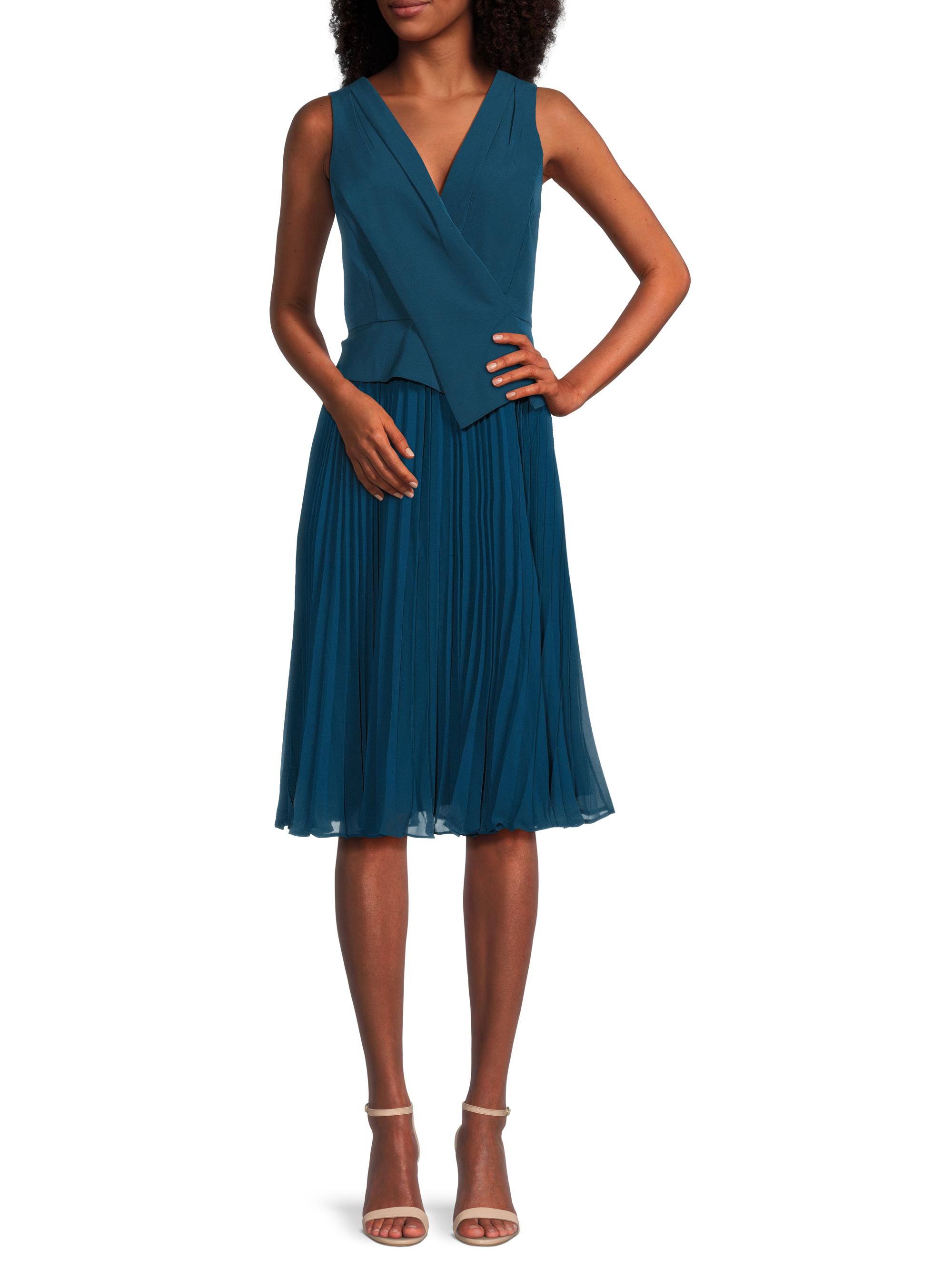 Click here for Kay Unger Womens Orella Sleeveless Midi-Dress - In... prices