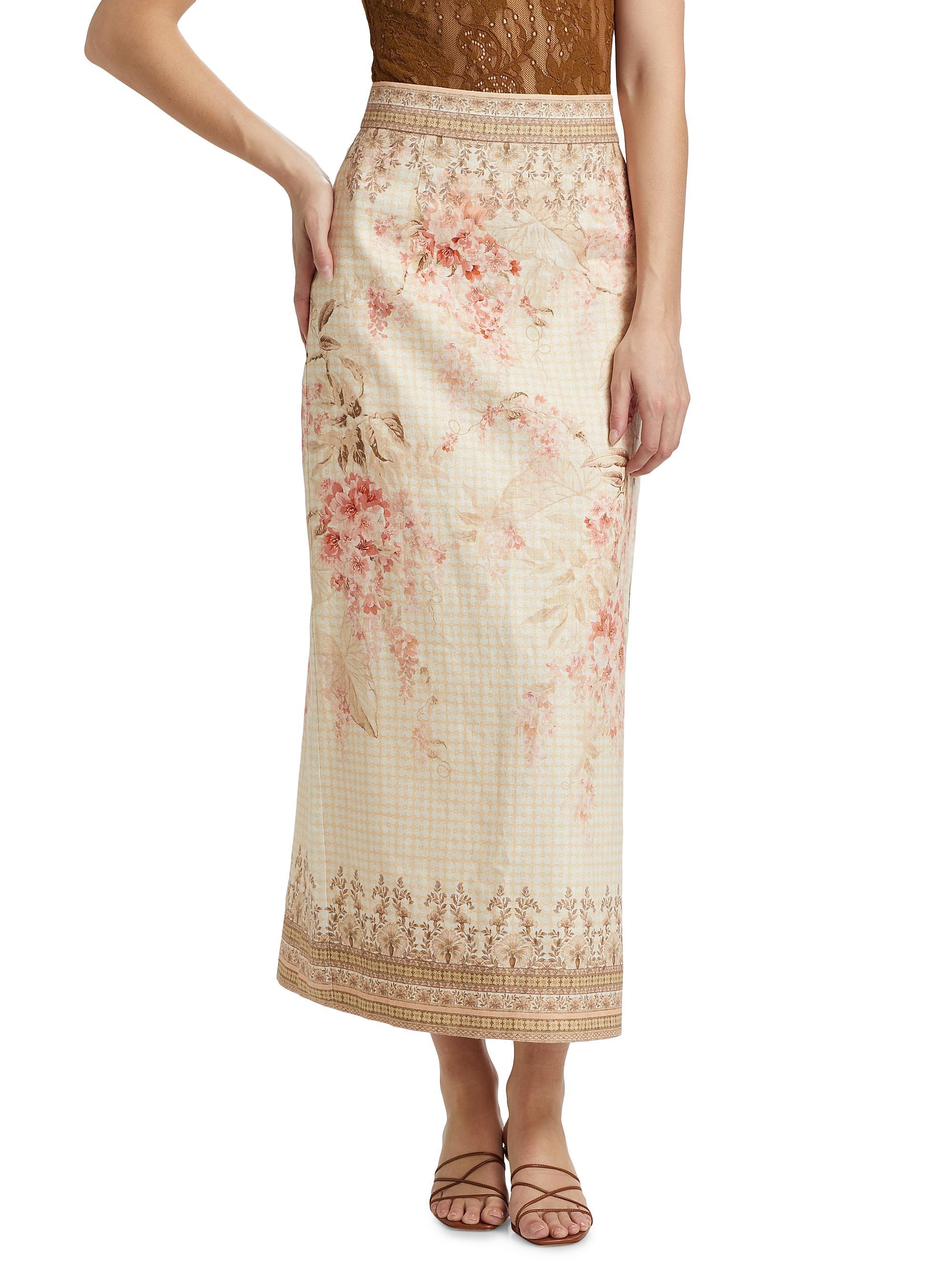 Click here for Zimmermann Womens Illuminate Pencil Midi-Skirt - C... prices