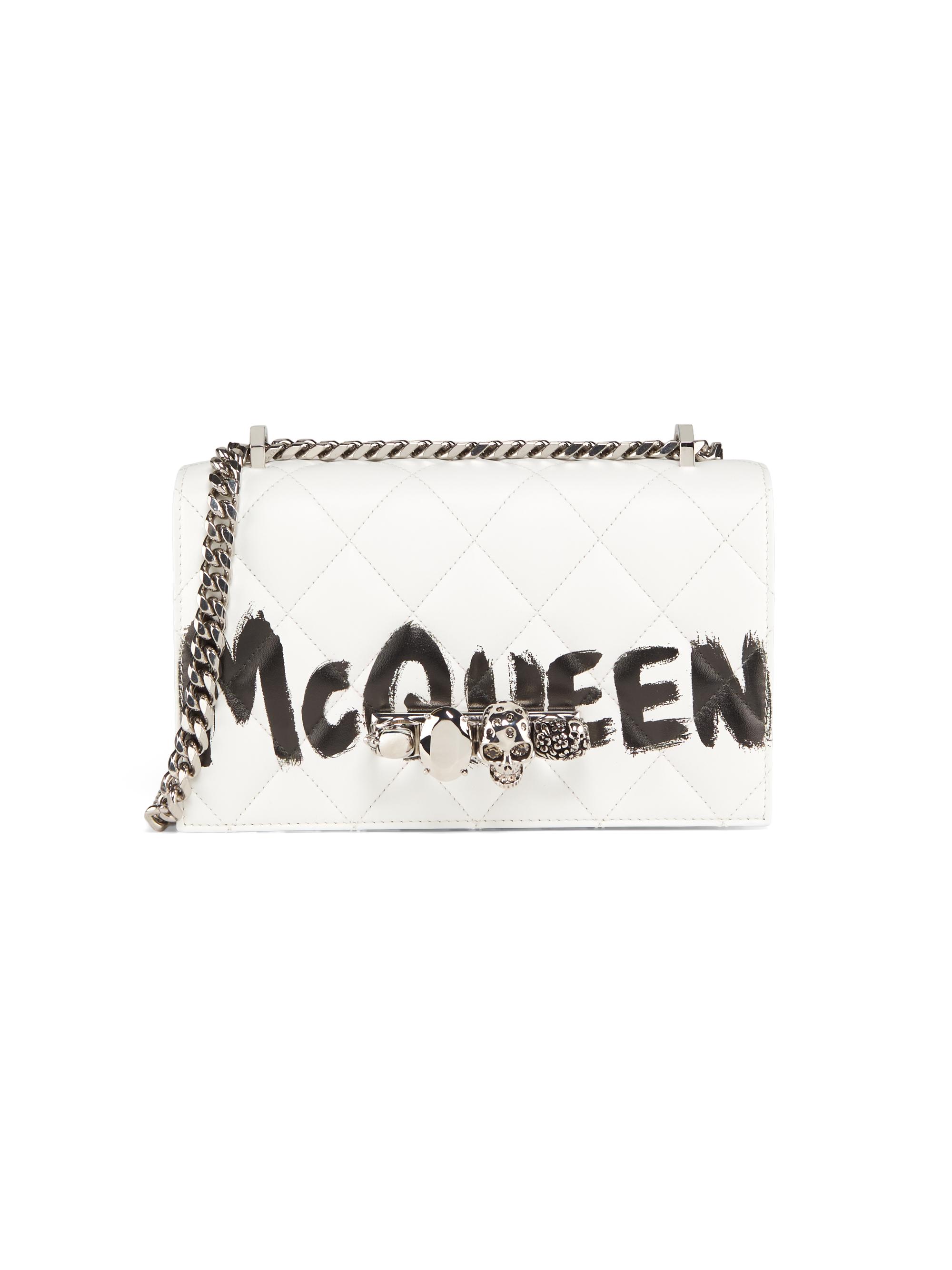 Click here for Mcqueen Womens Mini Quilted Metallic Logo Crossbod... prices