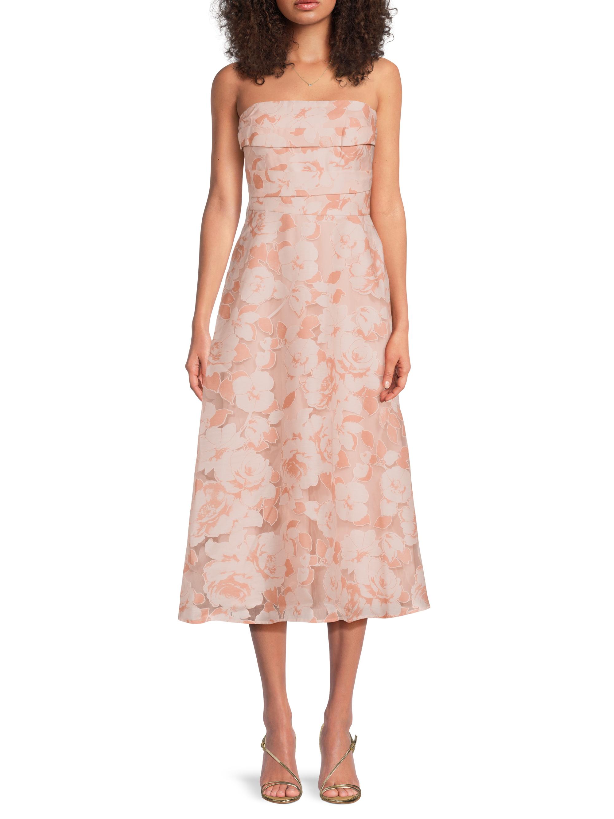 Click here for Kay Unger Womens Emmeline Floral A-Line Midi-Dress... prices