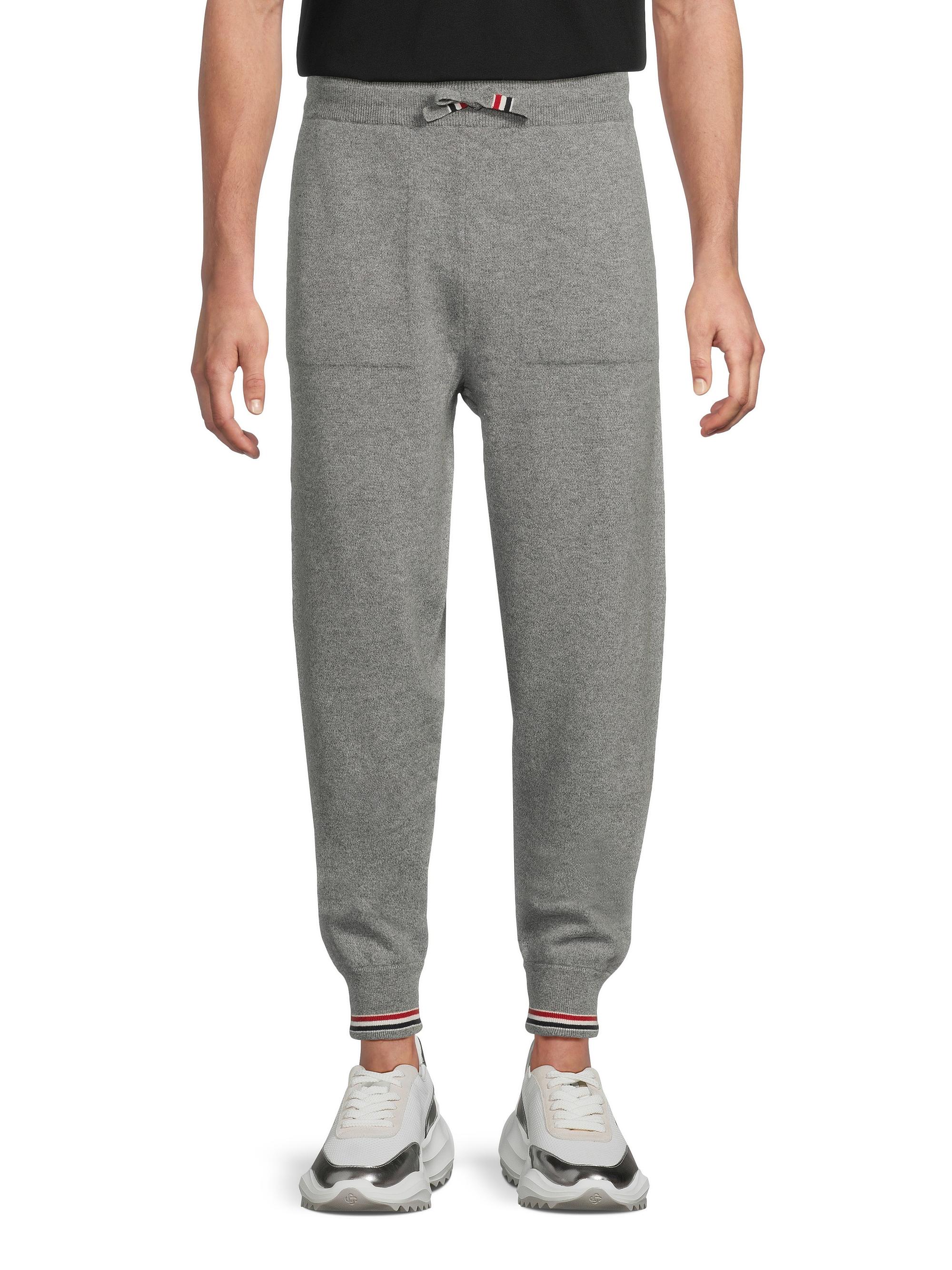 Click here for Thom Browne Mens Jacquard Cashmere Jersey Sweatpan... prices