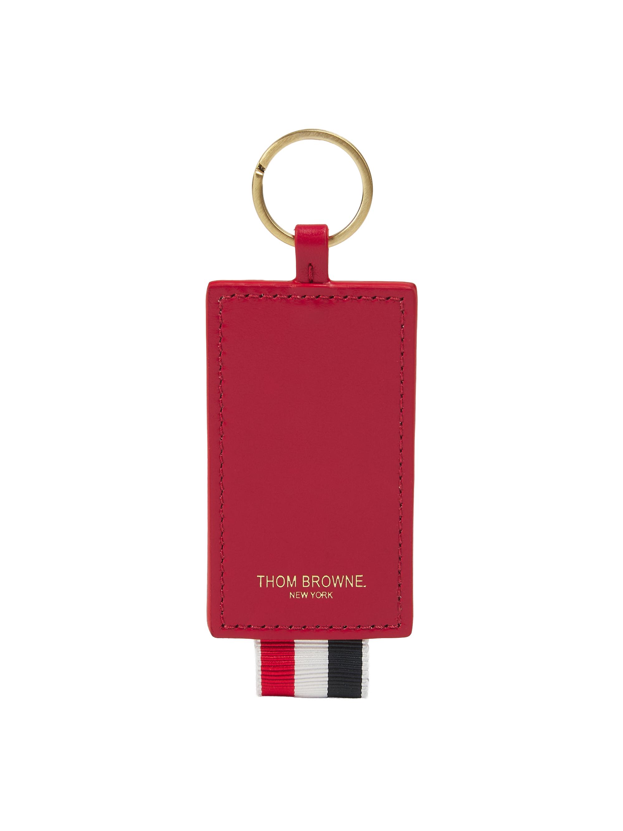 Click here for Thom Browne Mens Rectangular Keychain - Red prices