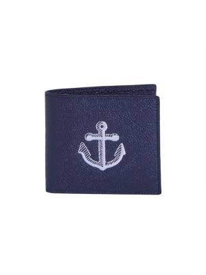 Click here for Thom Browne Mens Anchor Leather Billfold Wallet -... prices