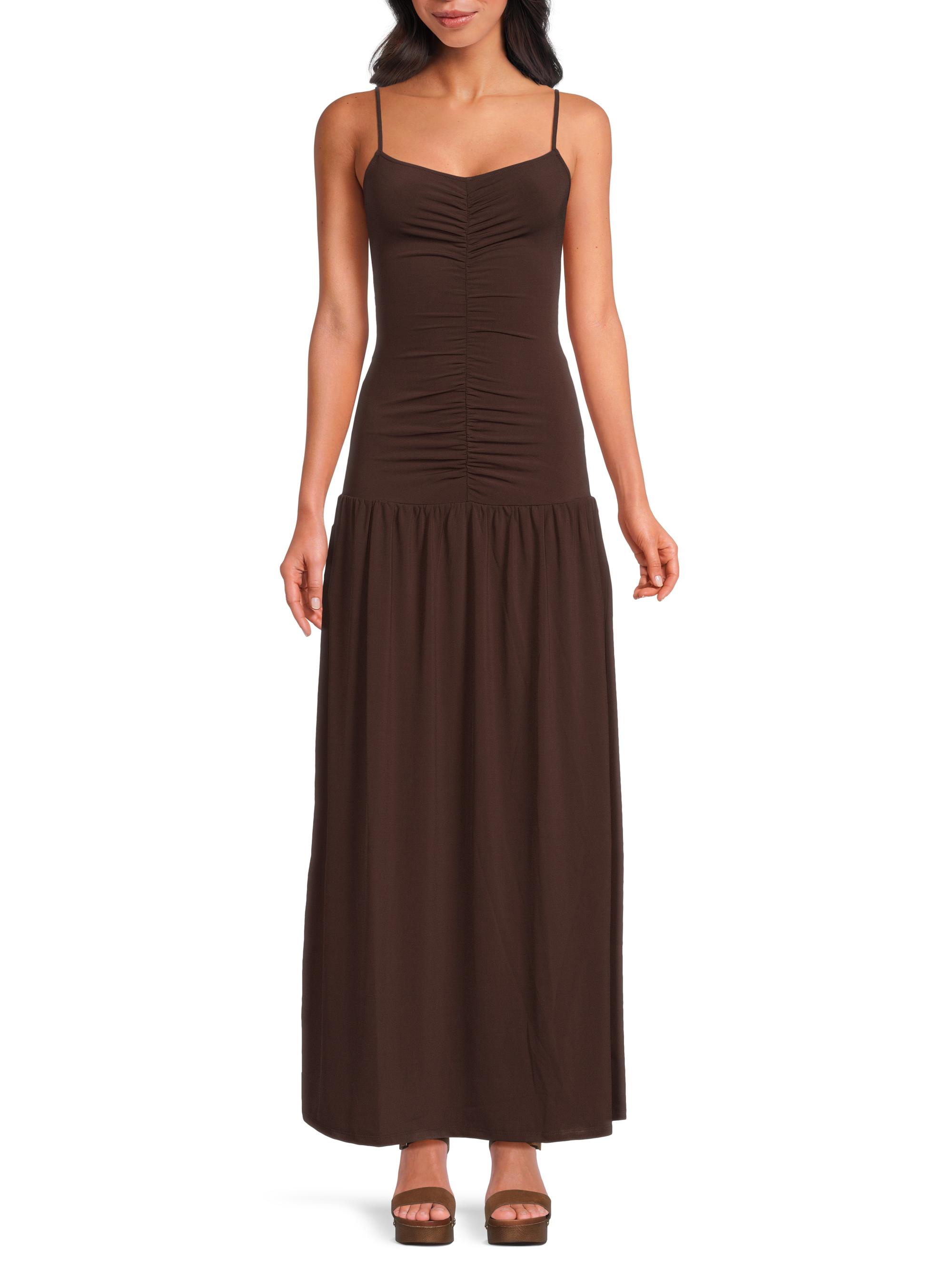 Click here for Weworewhat Womens Ruched Drop-Waist Maxi Dress - C... prices