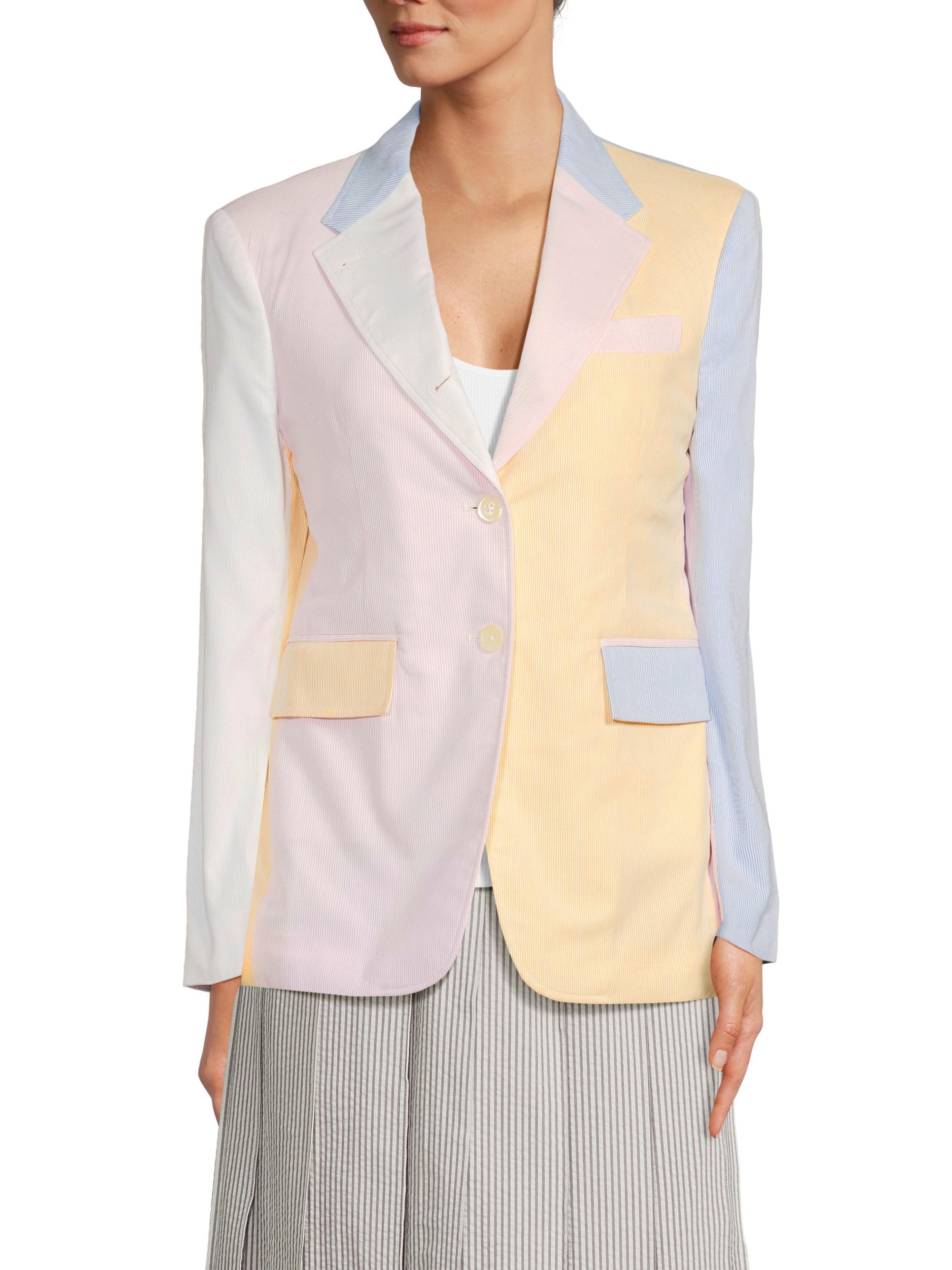 Click here for Thom Browne Womens Pincord Funmix Sport Coat - Sea... prices